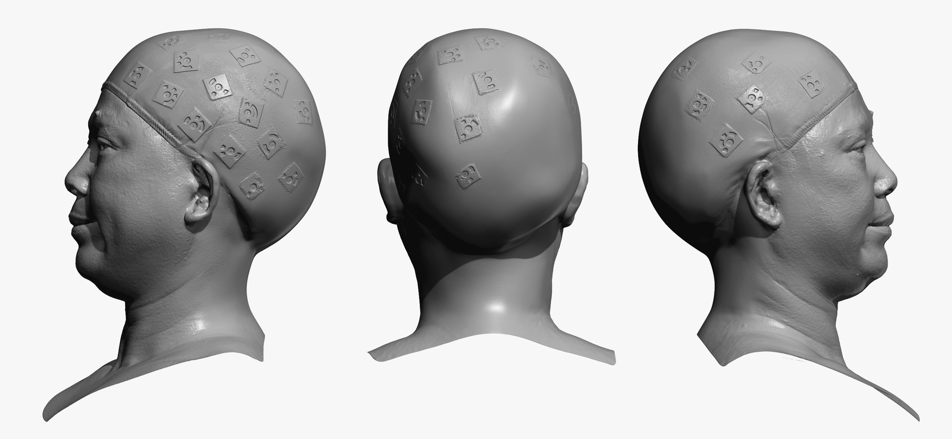 Mei Human Head Dimpler AU14 Clean Scan 3D Model - TurboSquid 1746930