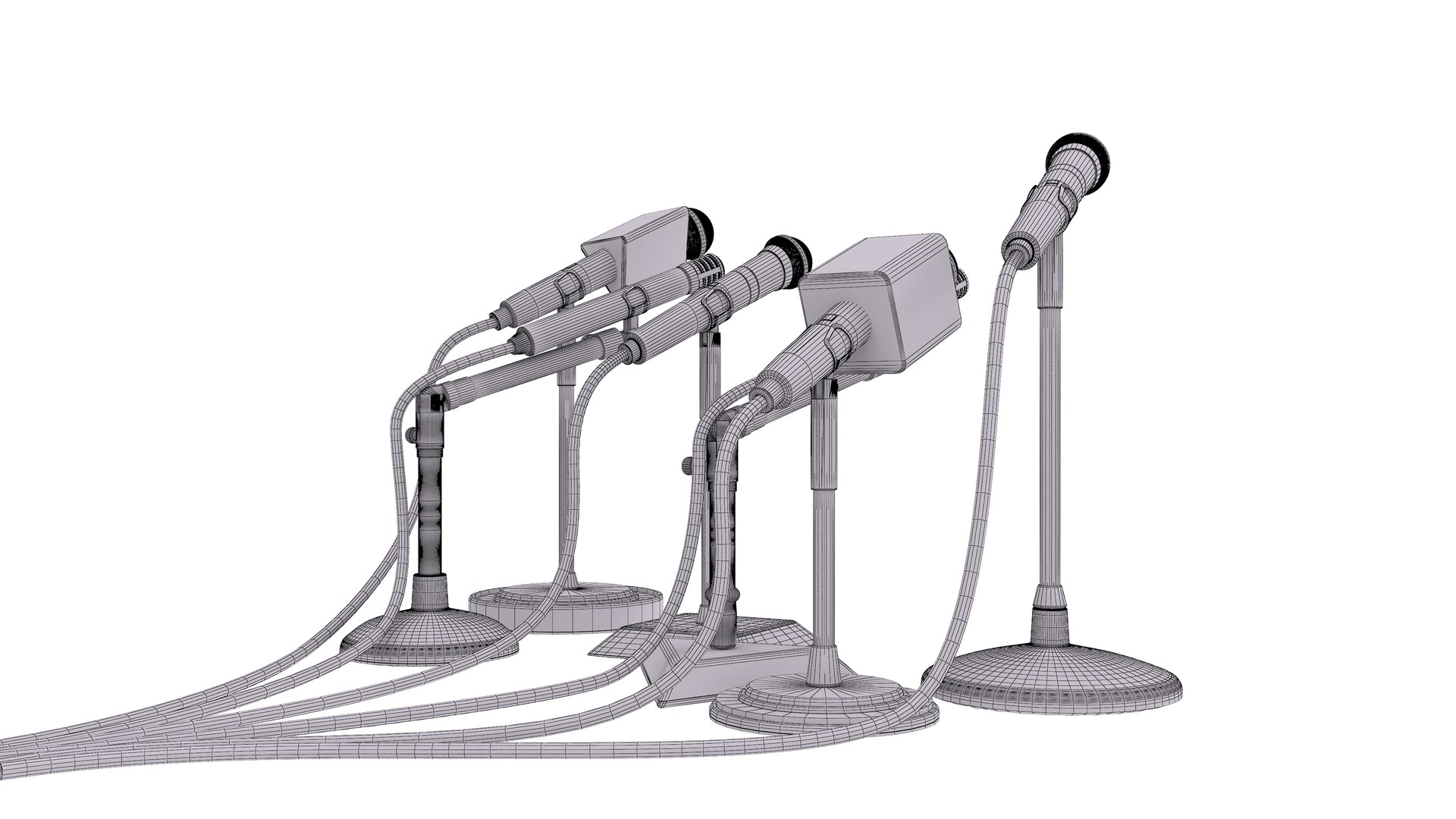 3D Microphones - TurboSquid 1964413