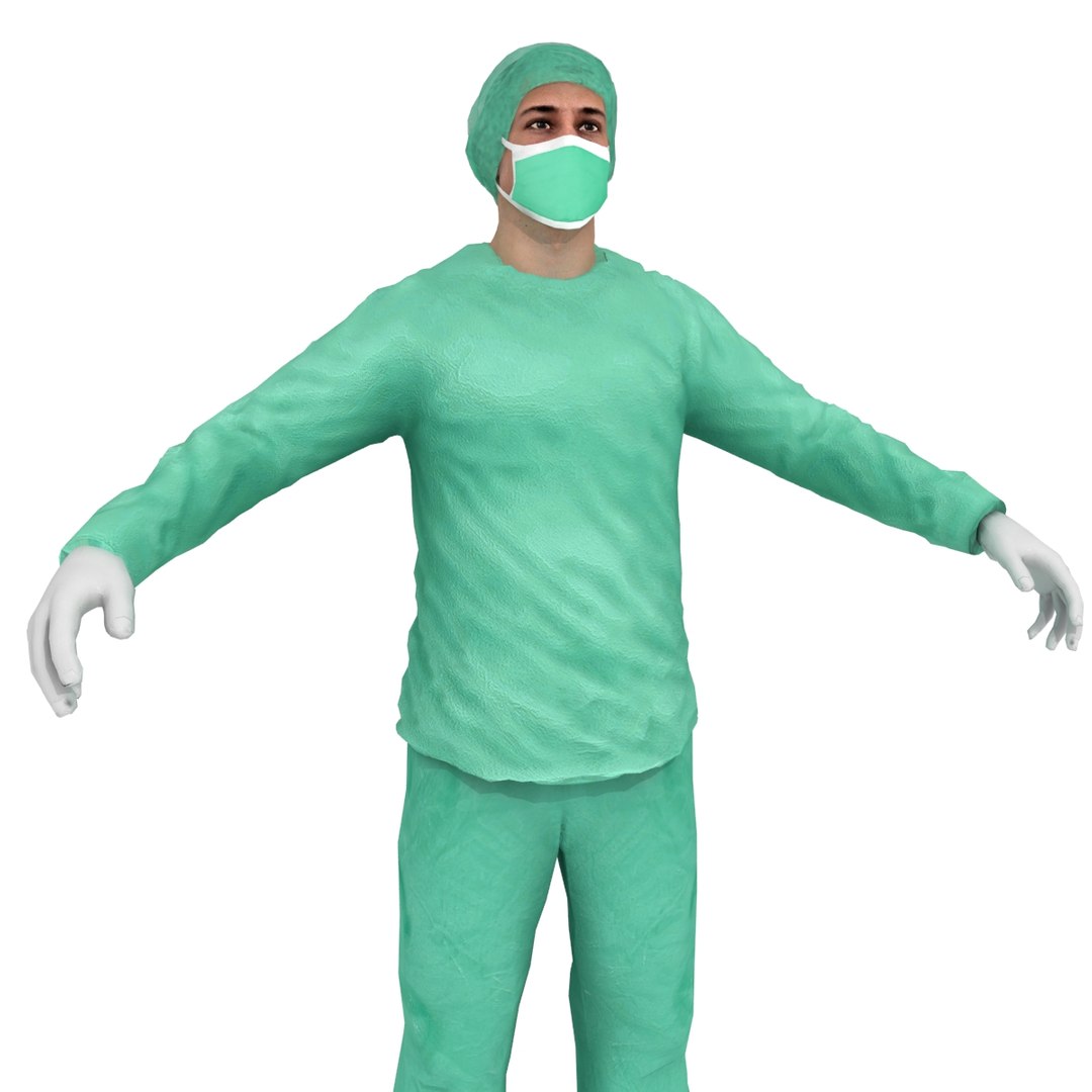 3d Doctor Character Human Model