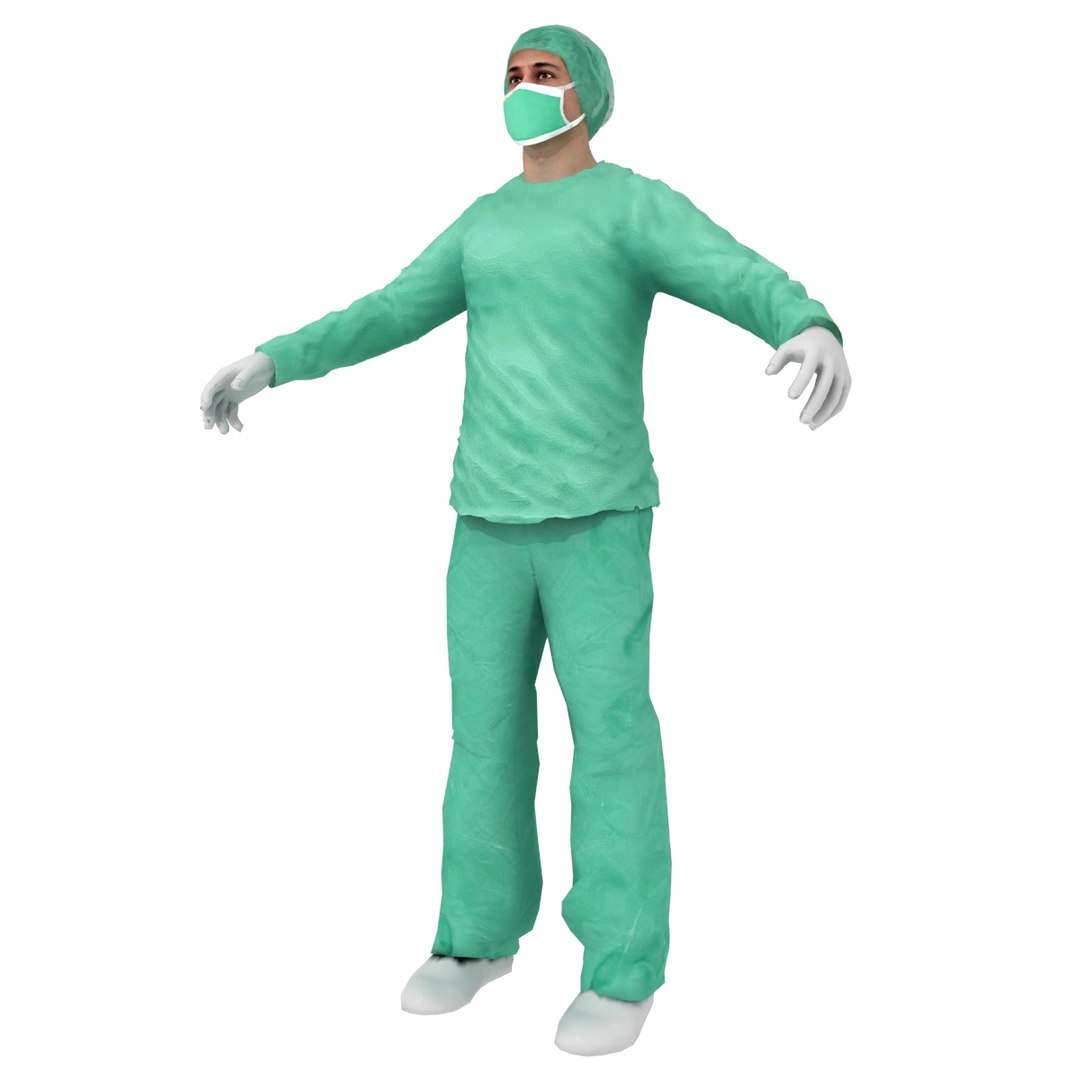 3d Doctor Character Human Model
