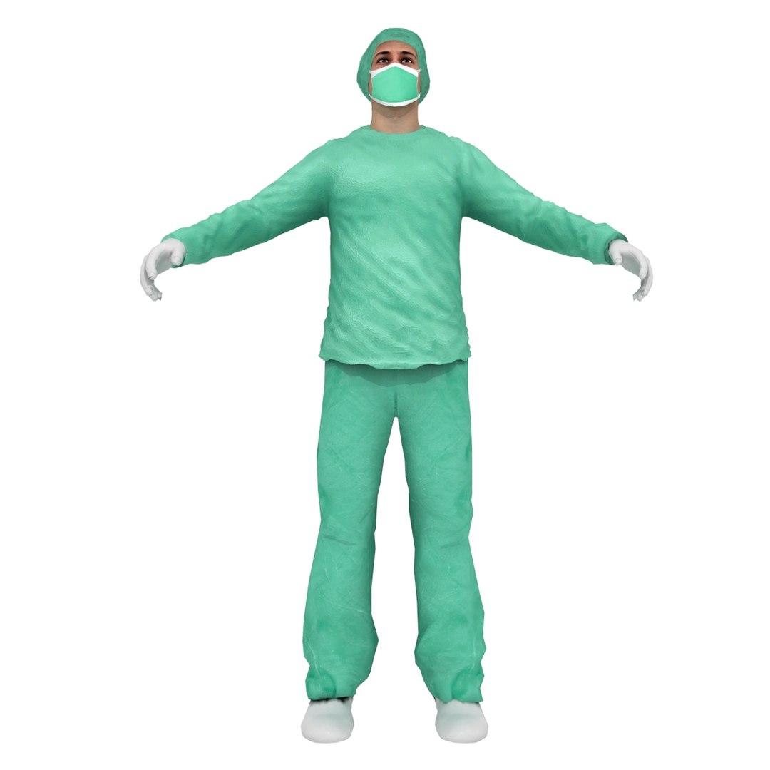 3d Doctor Character Human Model