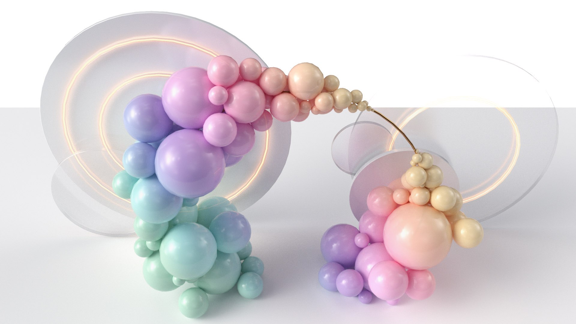 3D Wedding Balloon Arch - TurboSquid 2199932