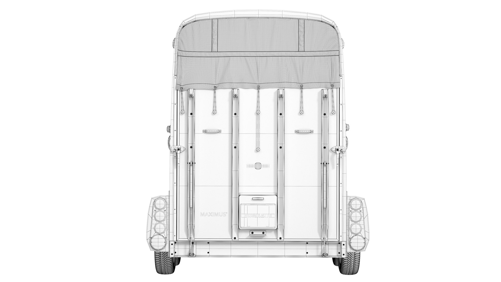 3D Humbaur Maximus Horse Trailer - TurboSquid 2127728