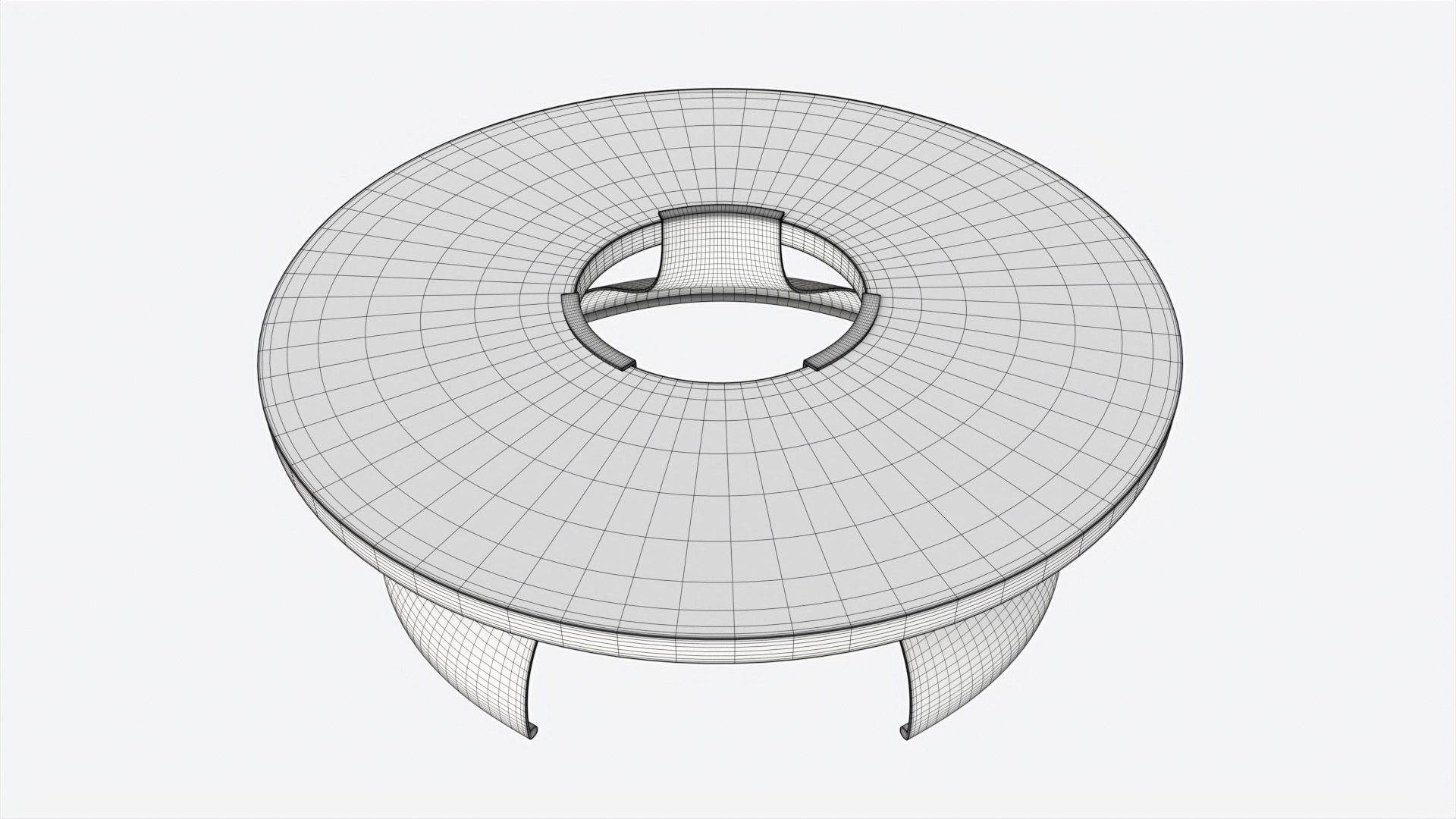 3D Cocktail Table Baker Discus Model - TurboSquid 2101005