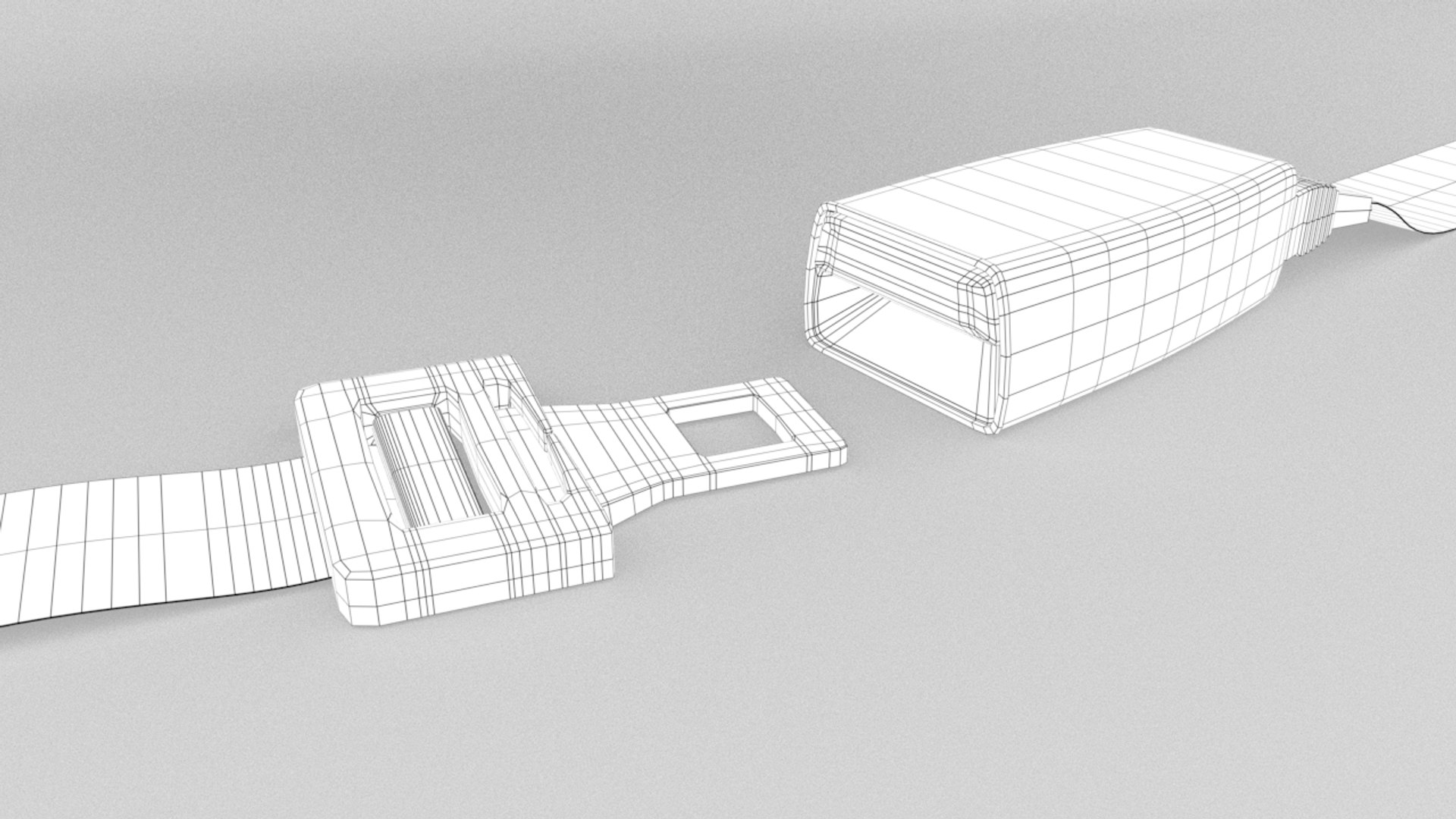 3d Seatbelt Seat Belt Model