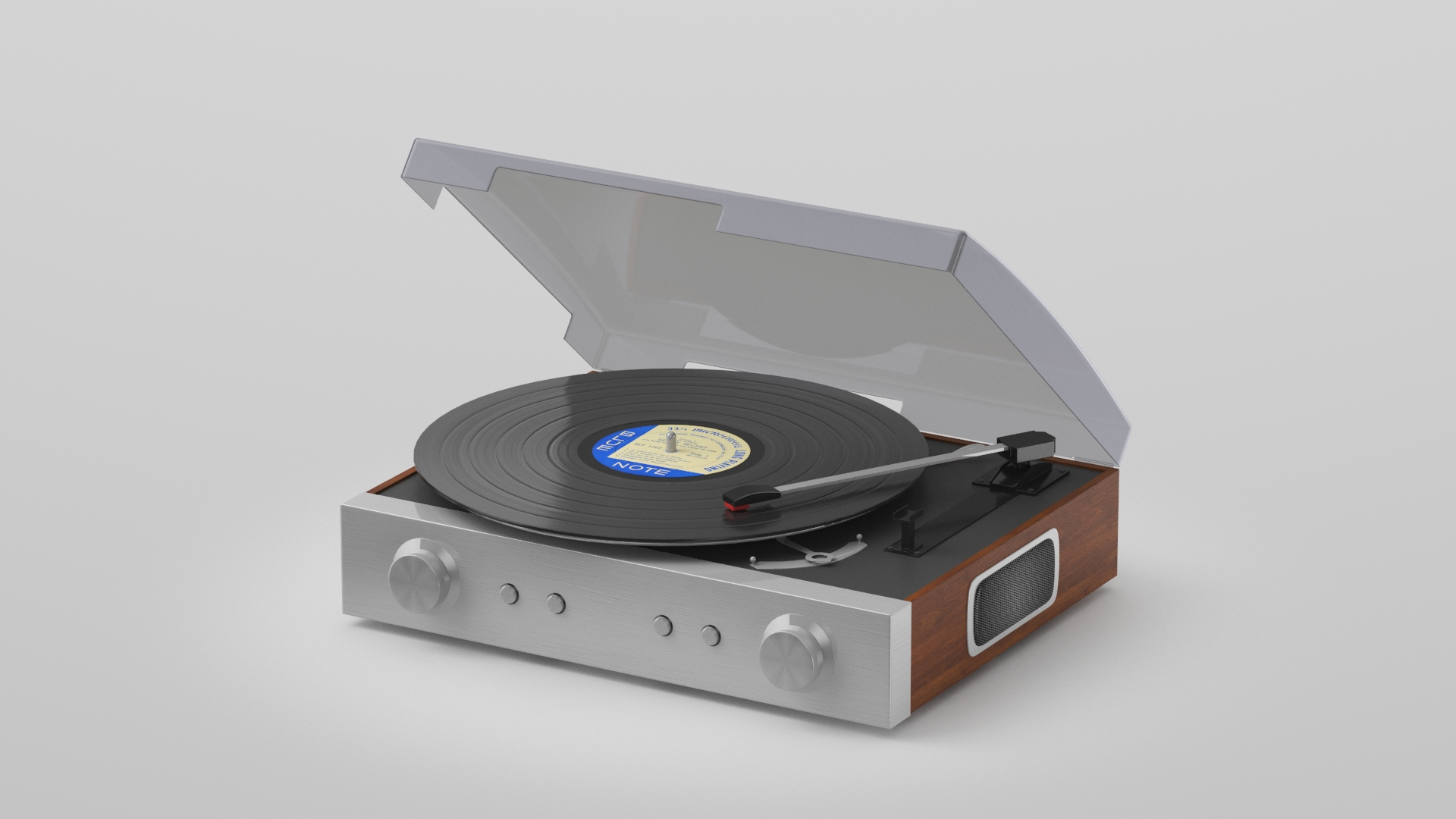 Turntable Stereo 3D Model - TurboSquid 2000428
