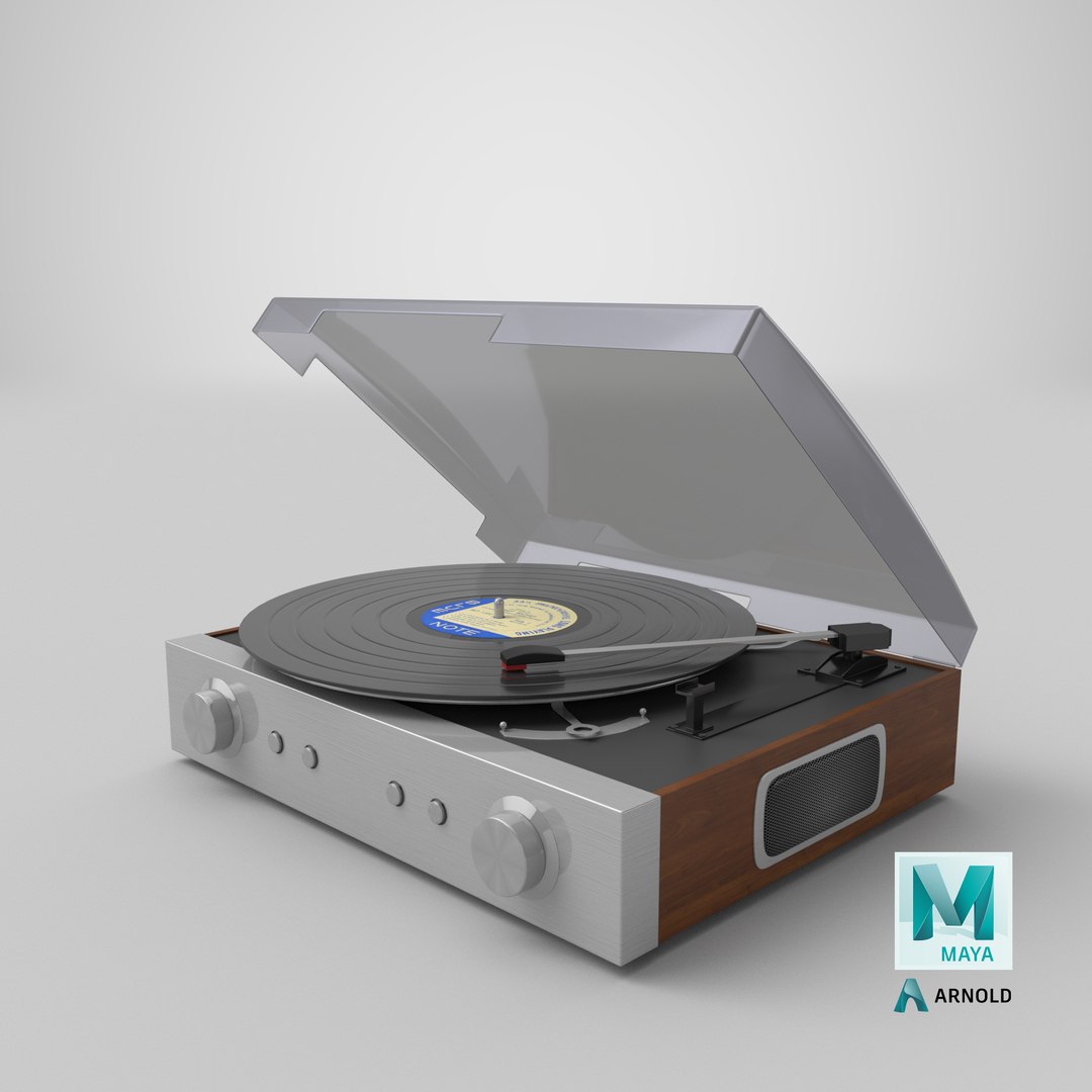 Turntable Stereo 3D Model - TurboSquid 2000428
