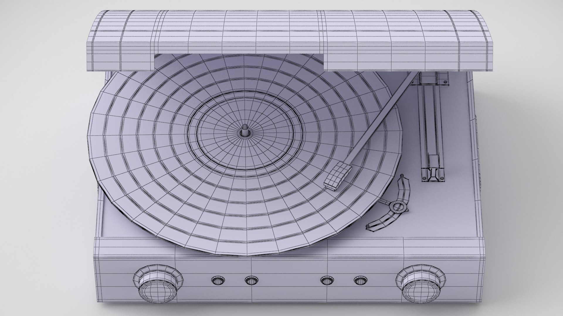 Turntable Stereo 3D Model - TurboSquid 2000428