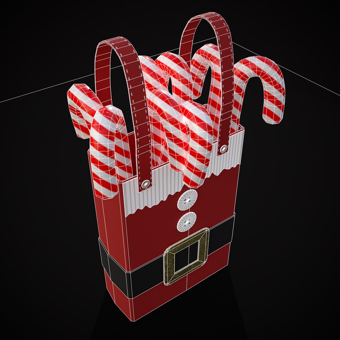 3D Candy Cane Model - TurboSquid 1985057