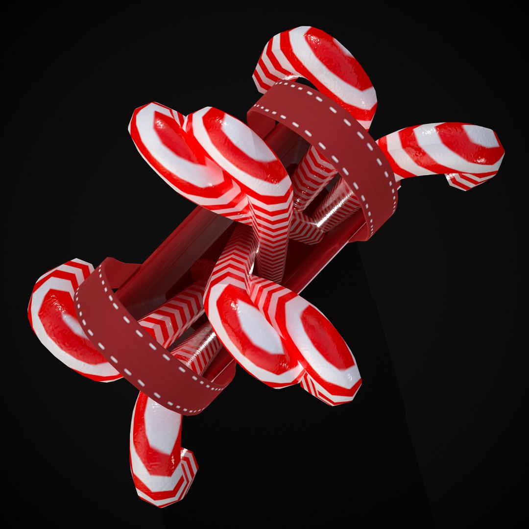 3D Candy Cane Model - TurboSquid 1985057