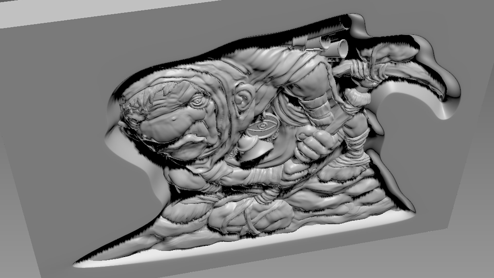 3D Model Bas-Relief 3D Model - TurboSquid 2099806