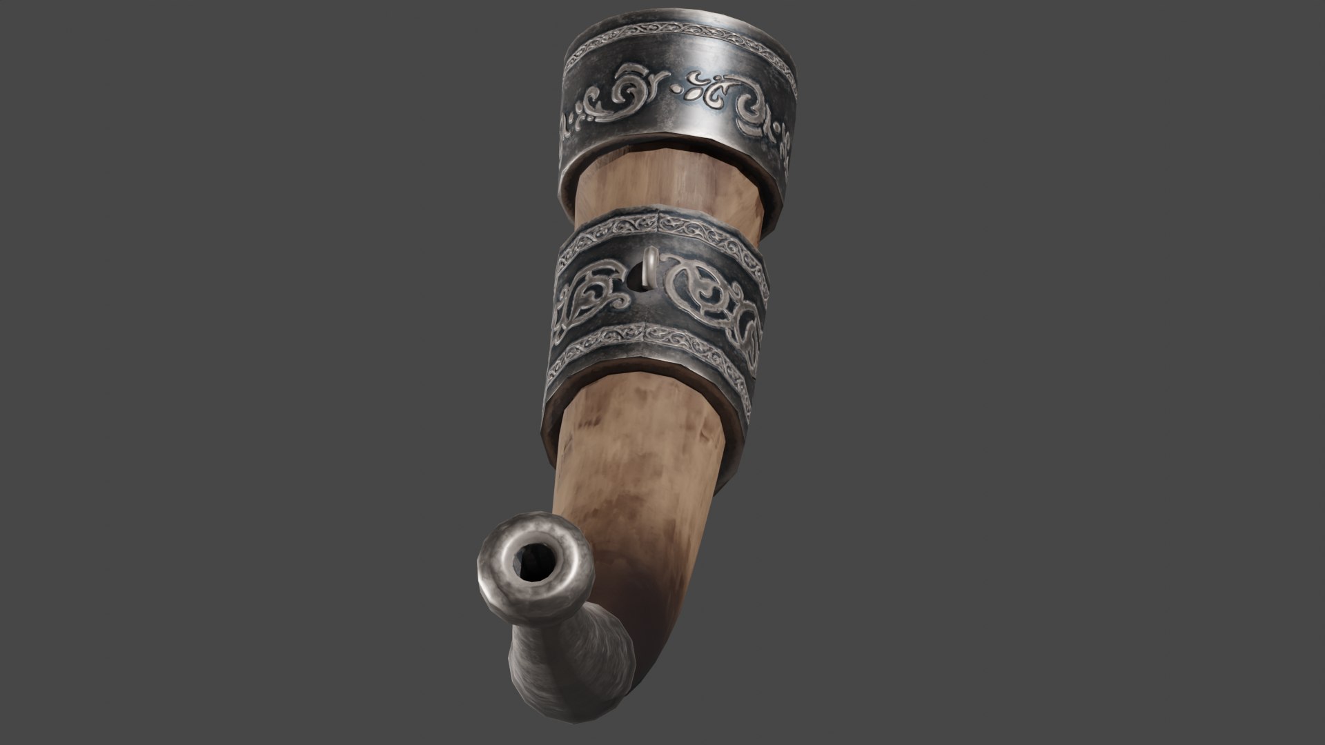 3D Stylized Viking Horn Arabian Style Low Poly PBR Game Ready Low-poly ...