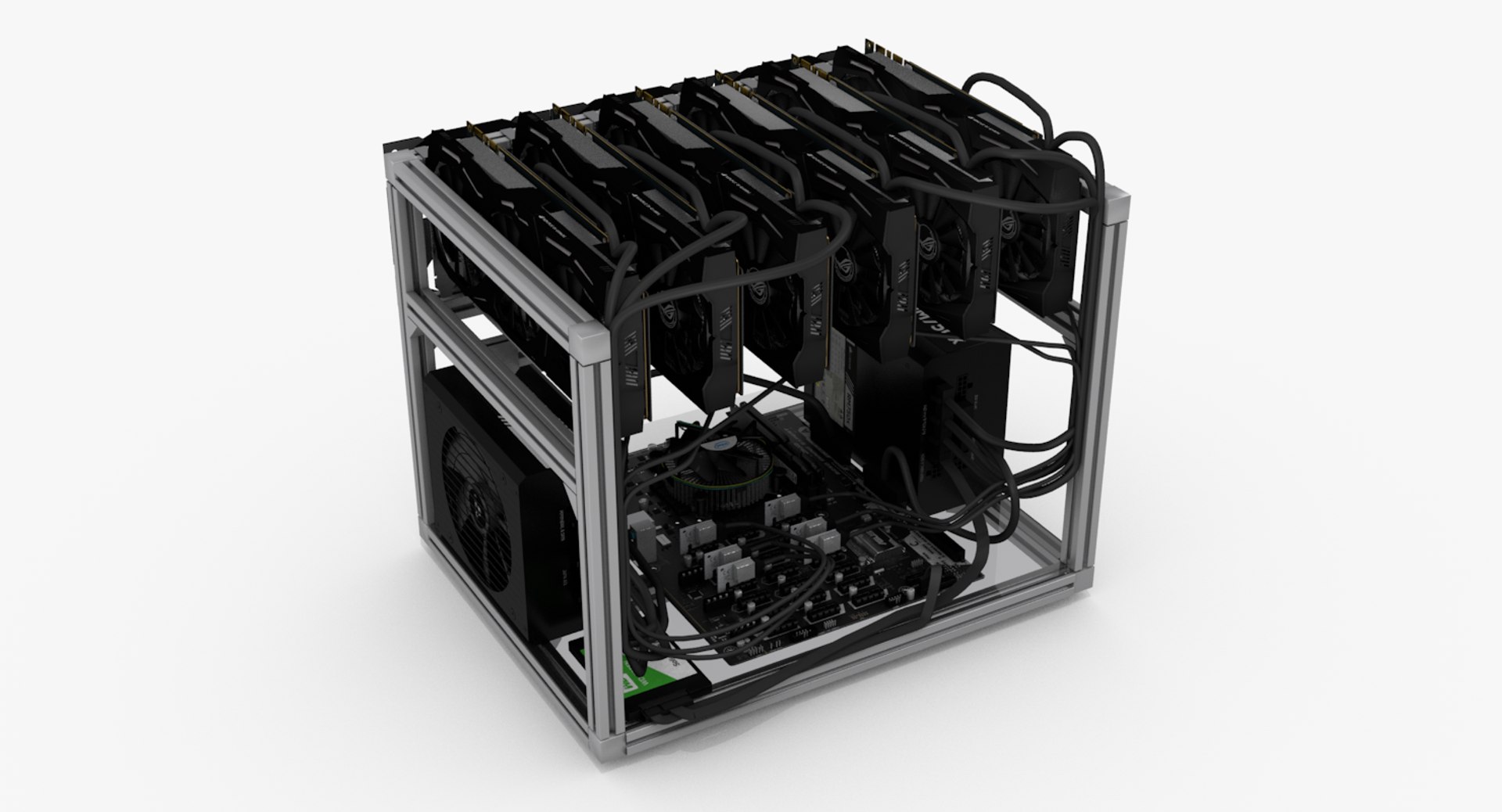 Mining rig model - TurboSquid 1317633