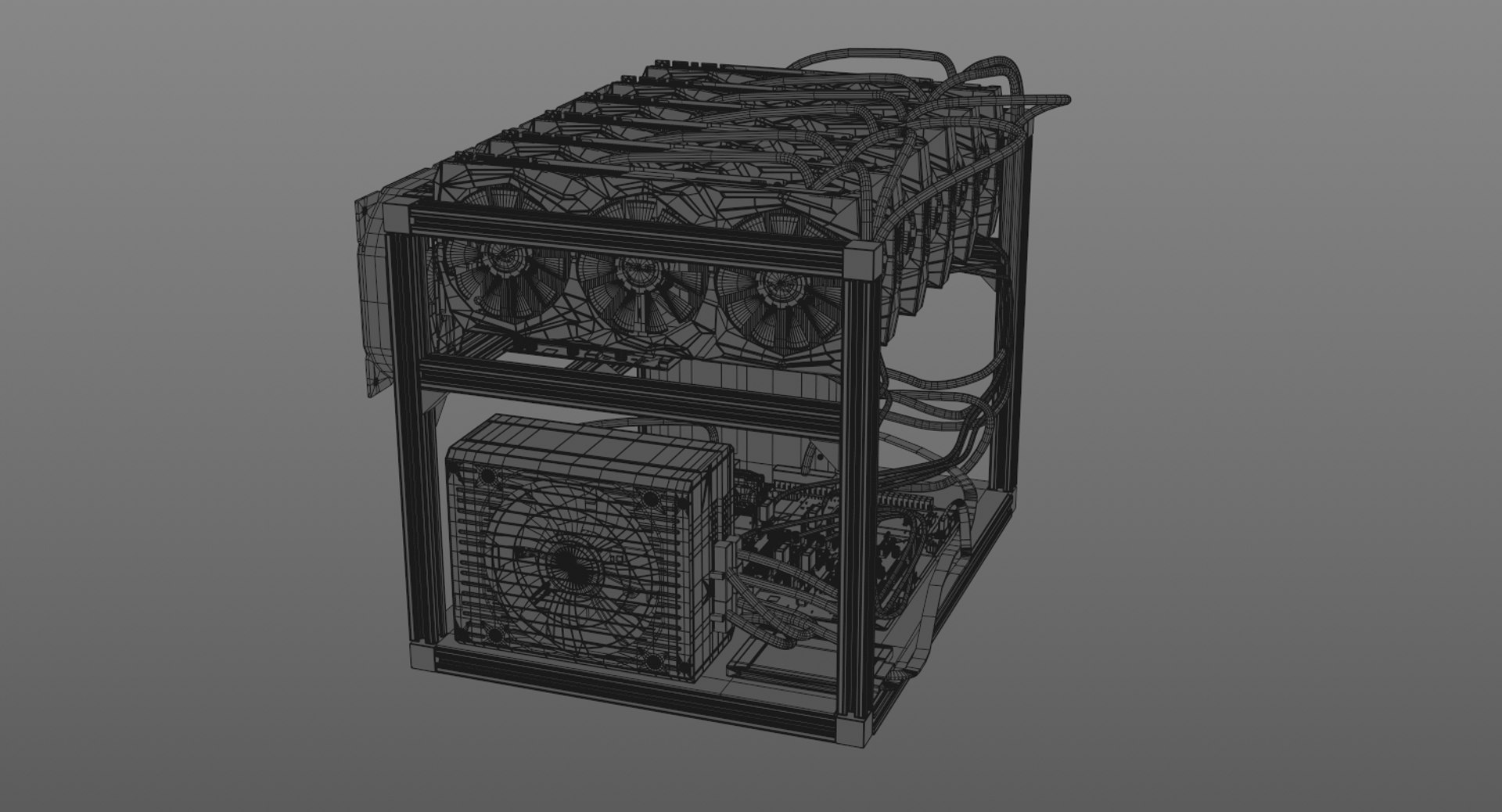 Mining rig model - TurboSquid 1317633