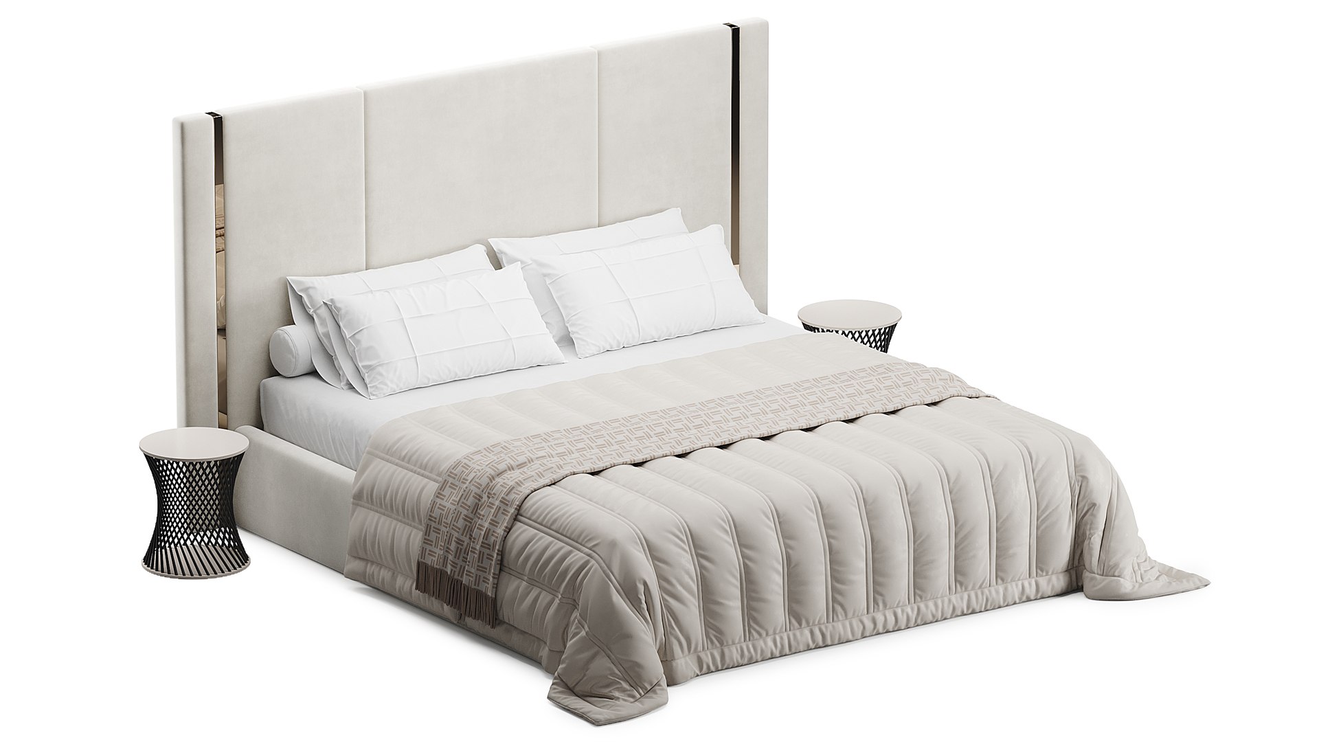 Modena Bed 3D Model - TurboSquid 2376284