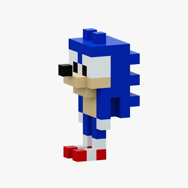 Voxel Sonic The Hedgehog3Dモデル - TurboSquid 1911414