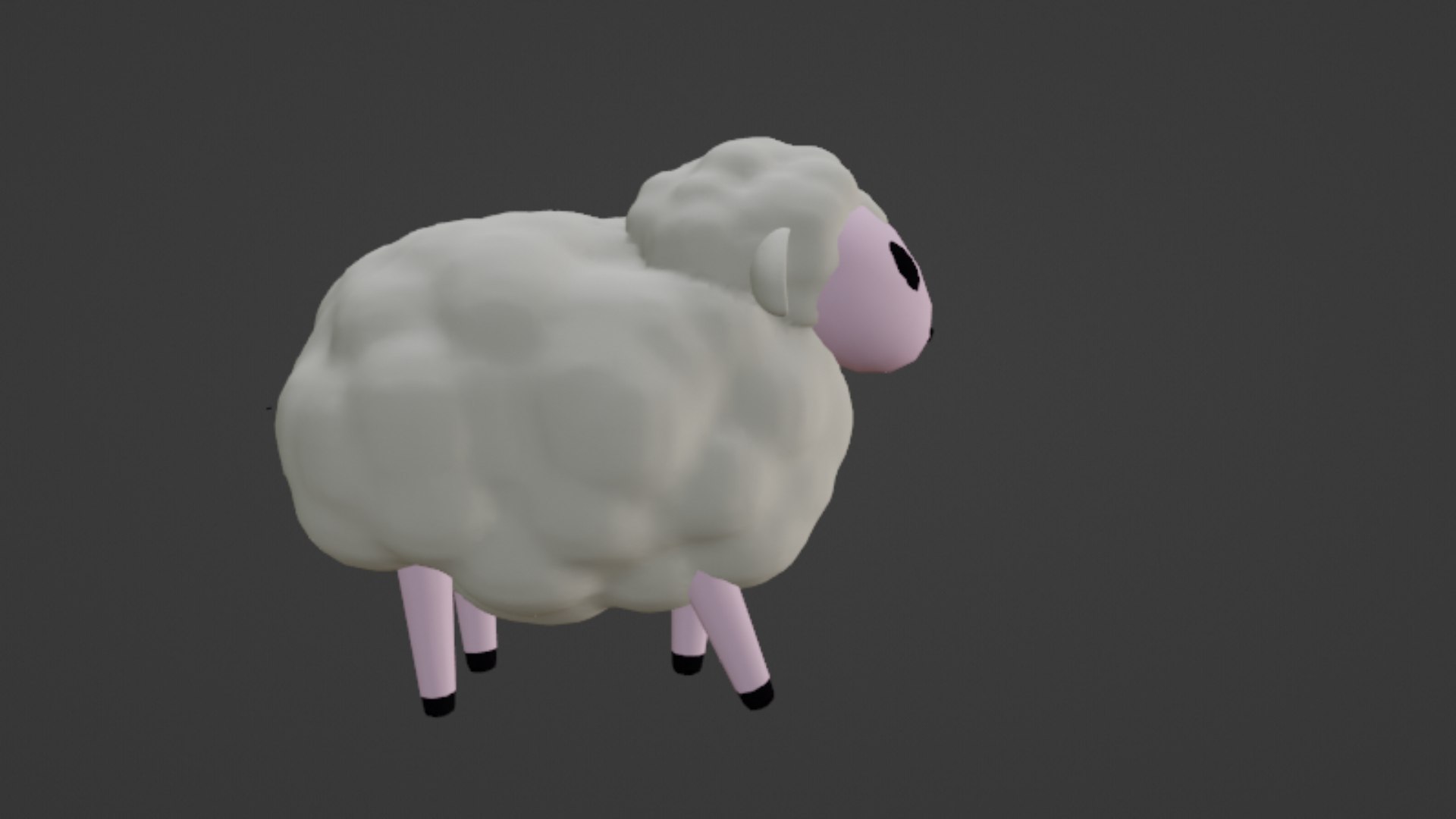3D Model Cute Sheep - TurboSquid 2047896