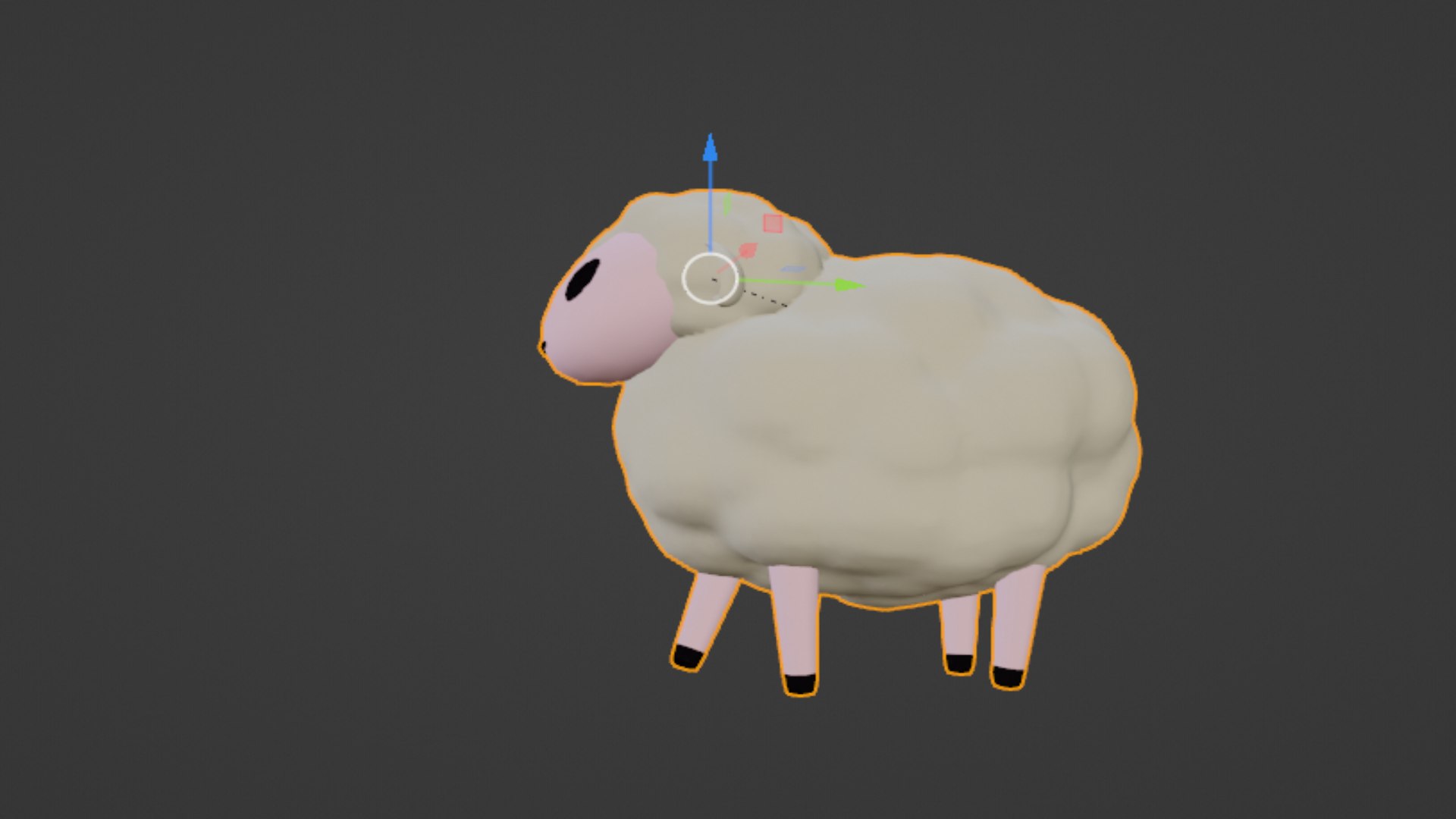 3D Model Cute Sheep - TurboSquid 2047896