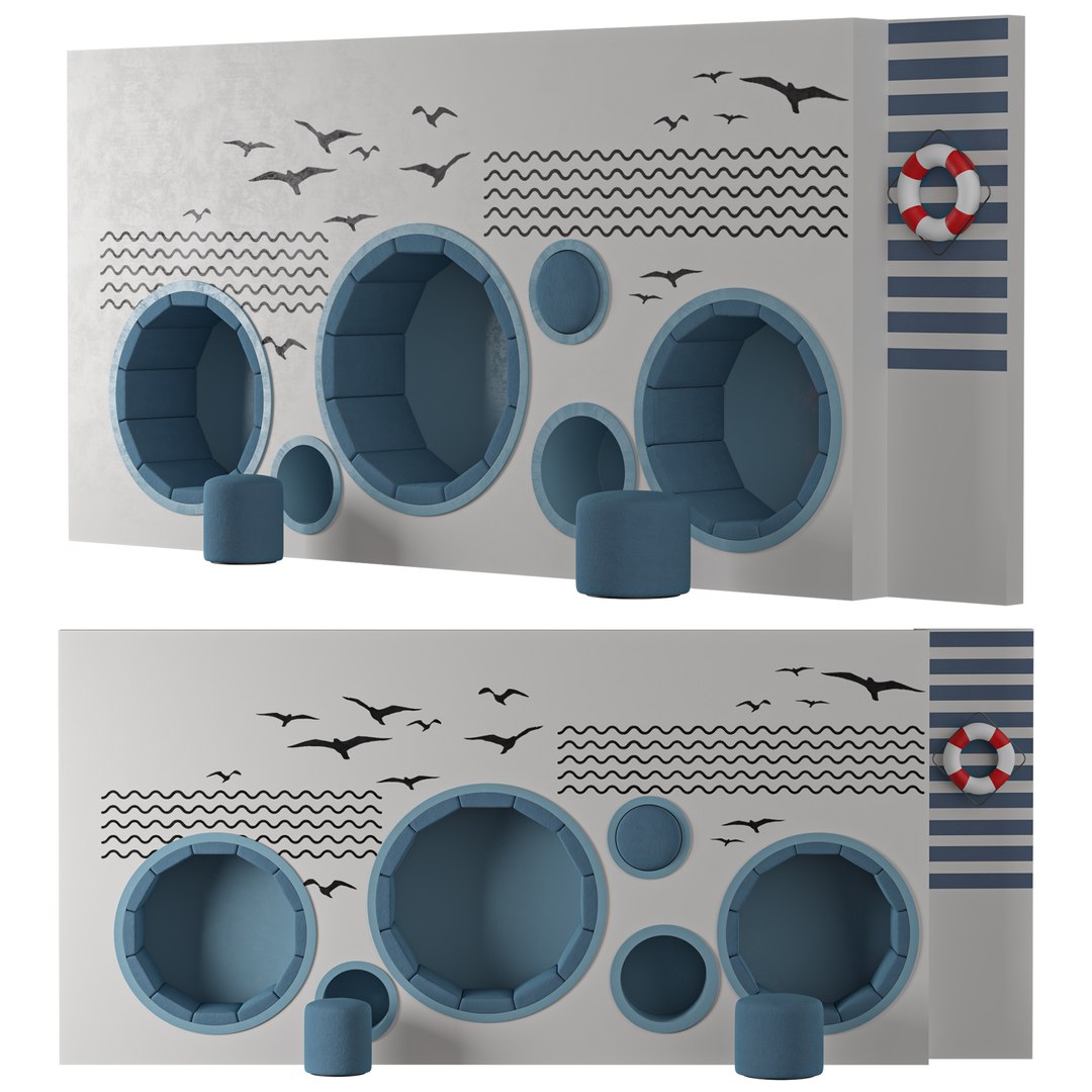 School And Kindergarten Soft Seating 01 Model - TurboSquid 2102849