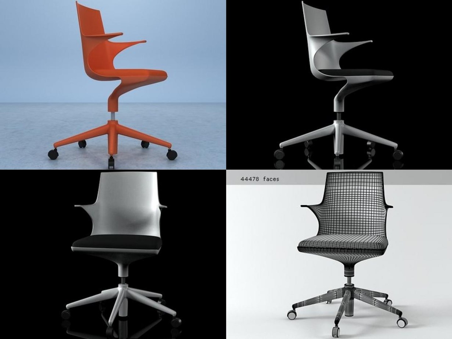 3D Spoon Chair - TurboSquid 1183618