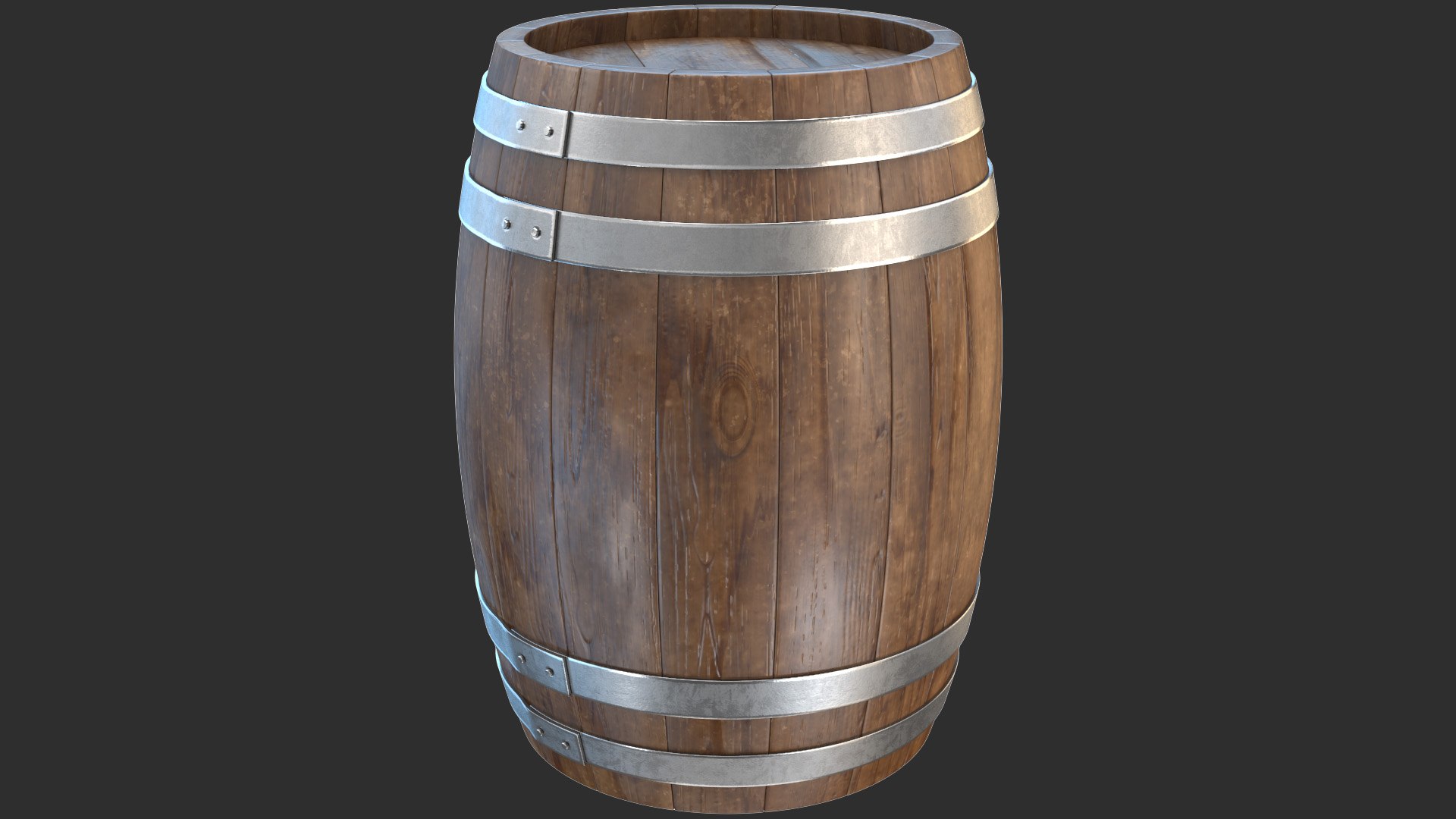 3D Wooden Barrel Wood Model - TurboSquid 1668700