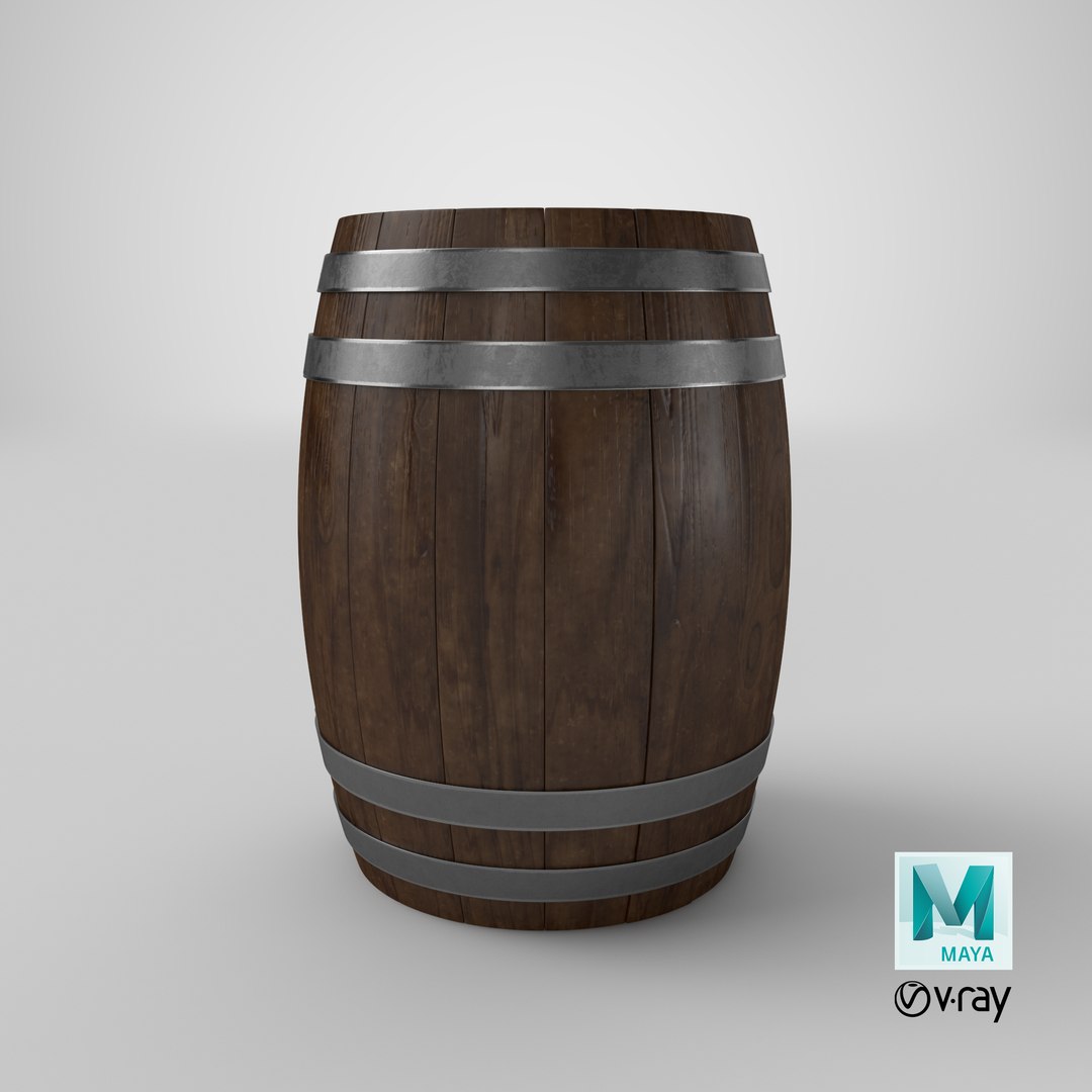 3D Wooden Barrel Wood Model - TurboSquid 1668700