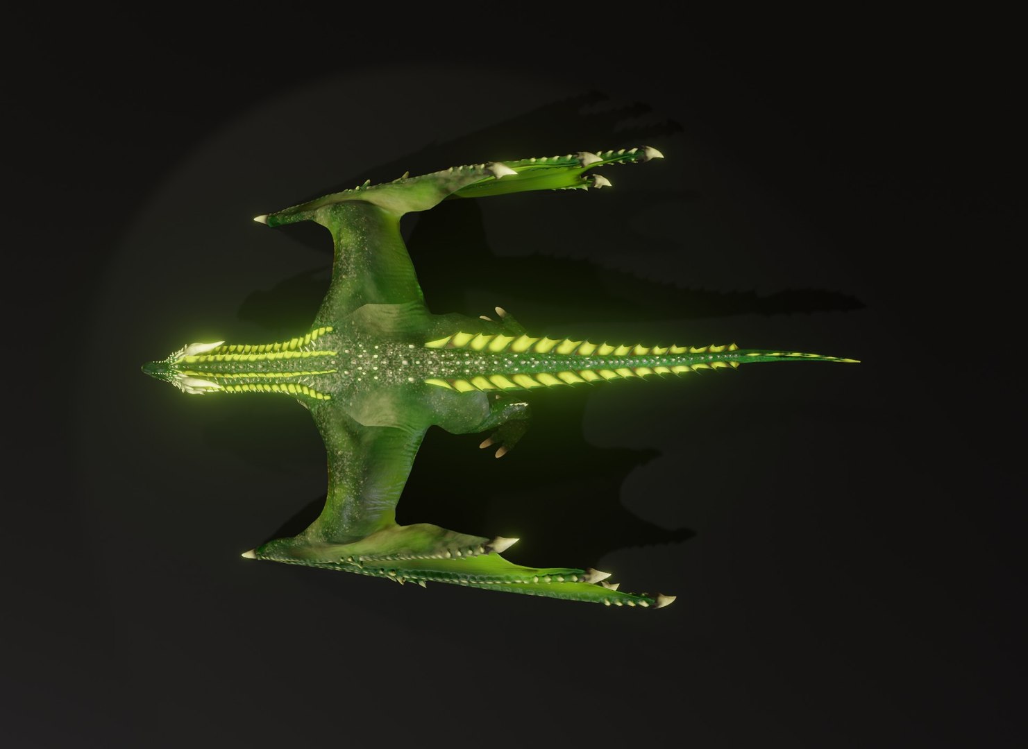 Realistic Green Wyvern Animated Low-poly 3D Model 3D Model - TurboSquid ...