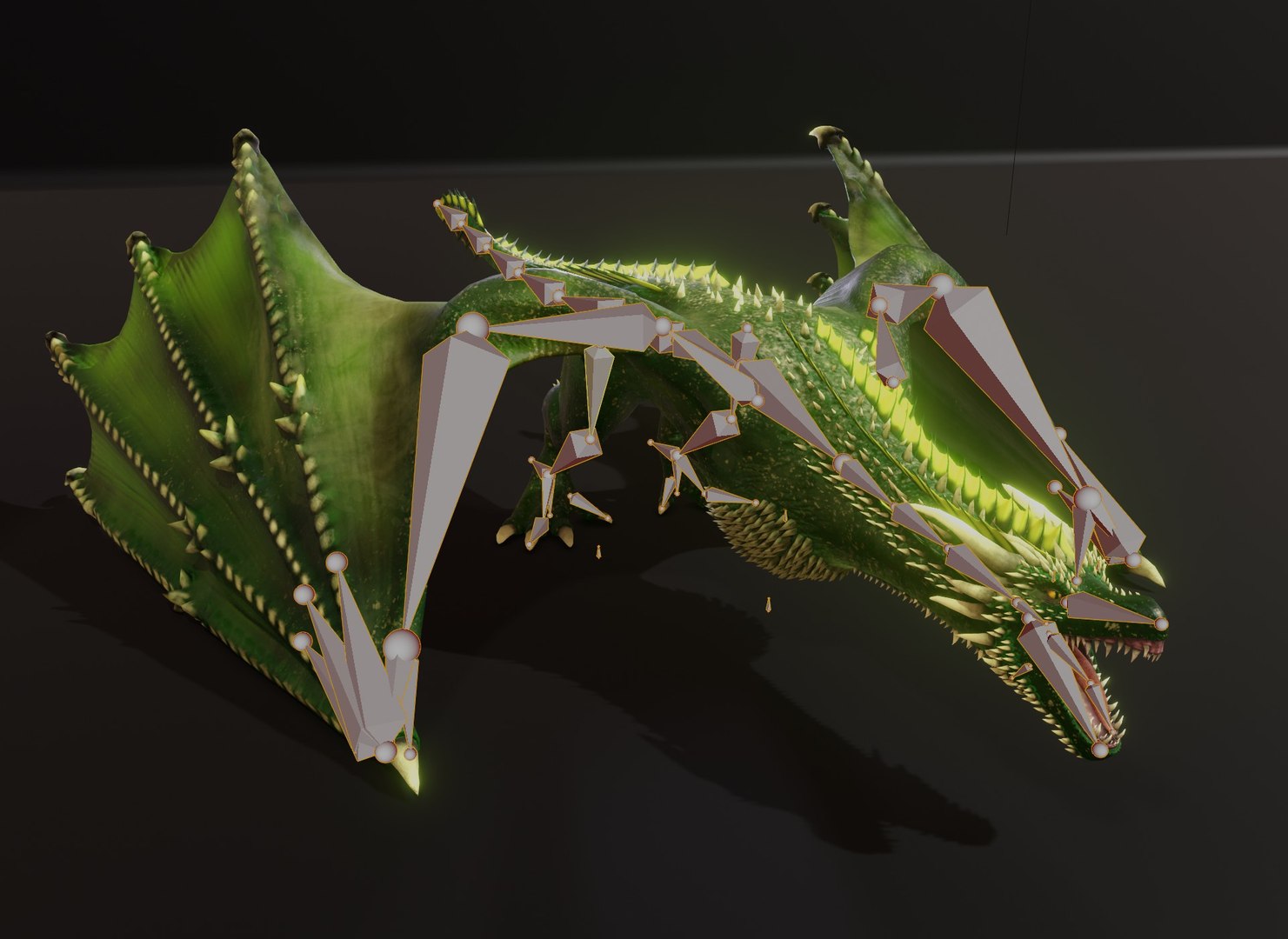 Realistic Green Wyvern Animated Low-poly 3D Model 3D Model - TurboSquid ...