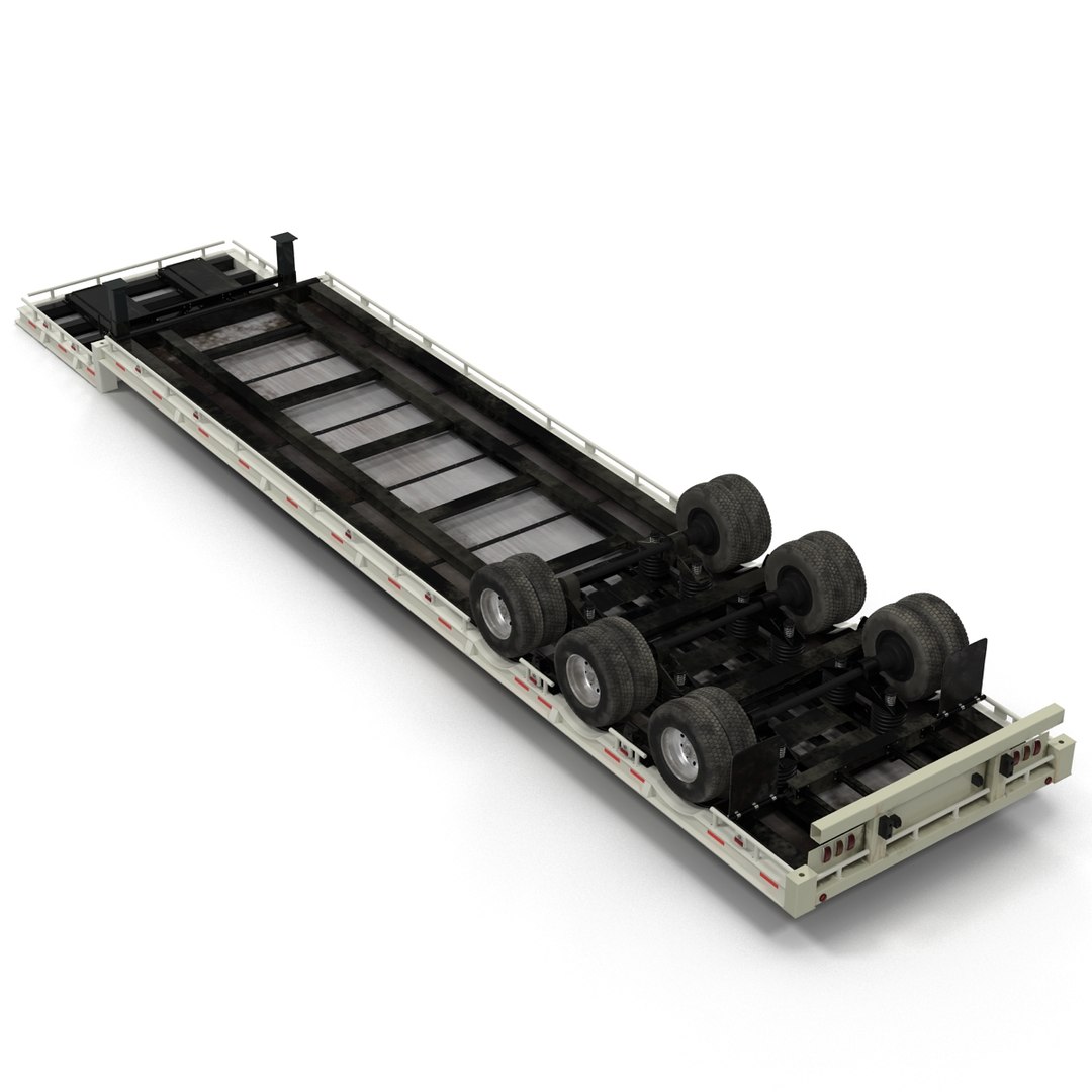 3d 3ds single drop tri axle