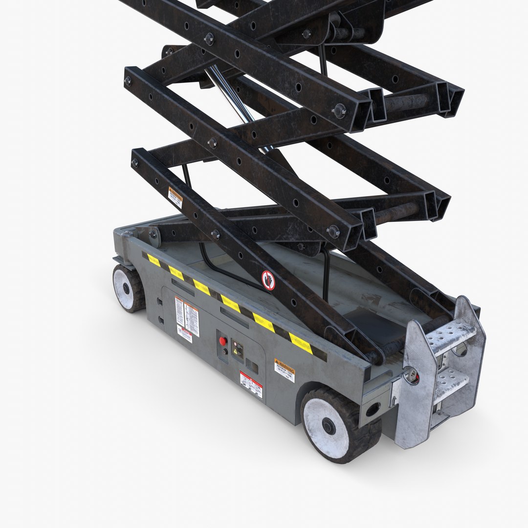Electric Scissor Lift V3 3D Model - TurboSquid 2111317