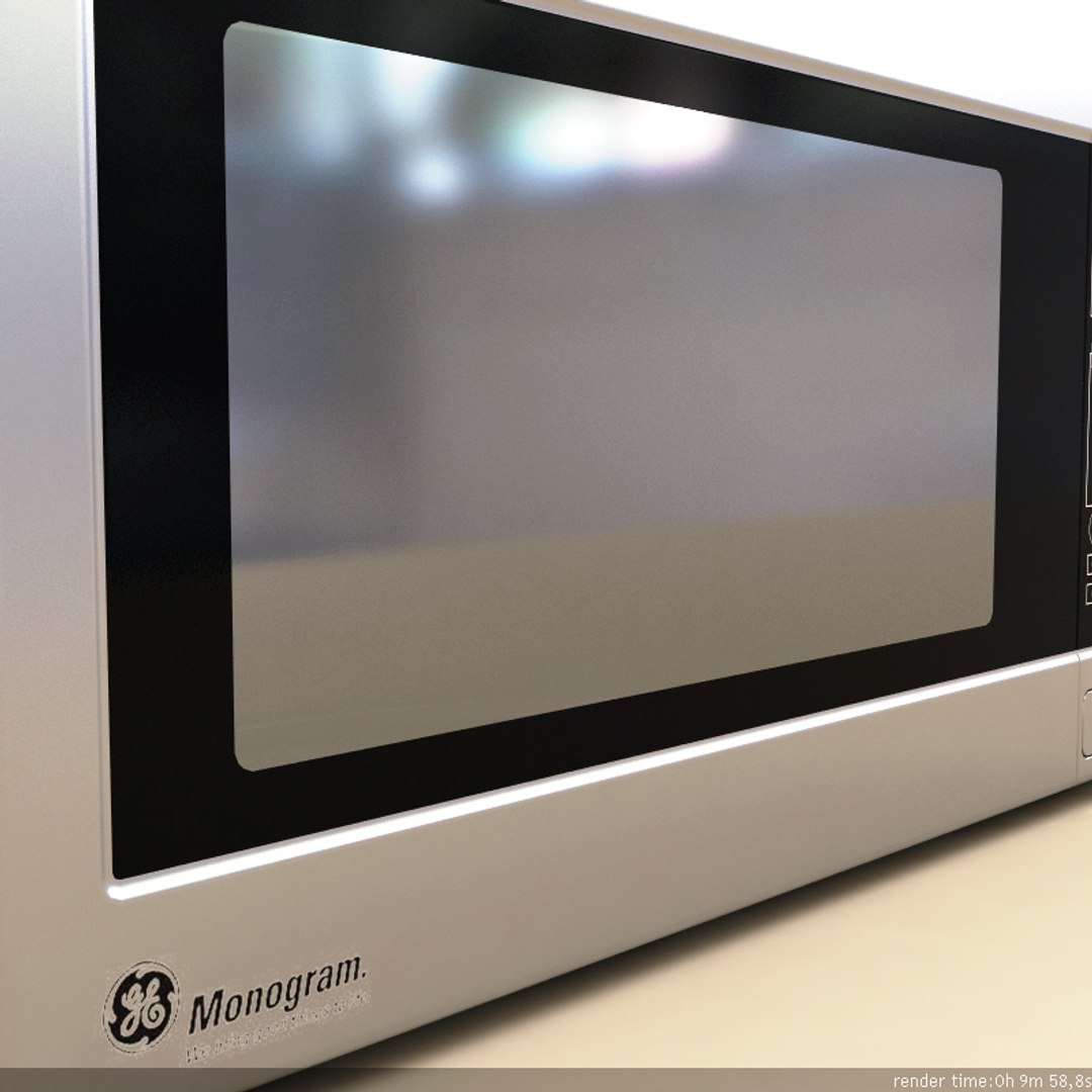3d Model Microwave Oven Monogram