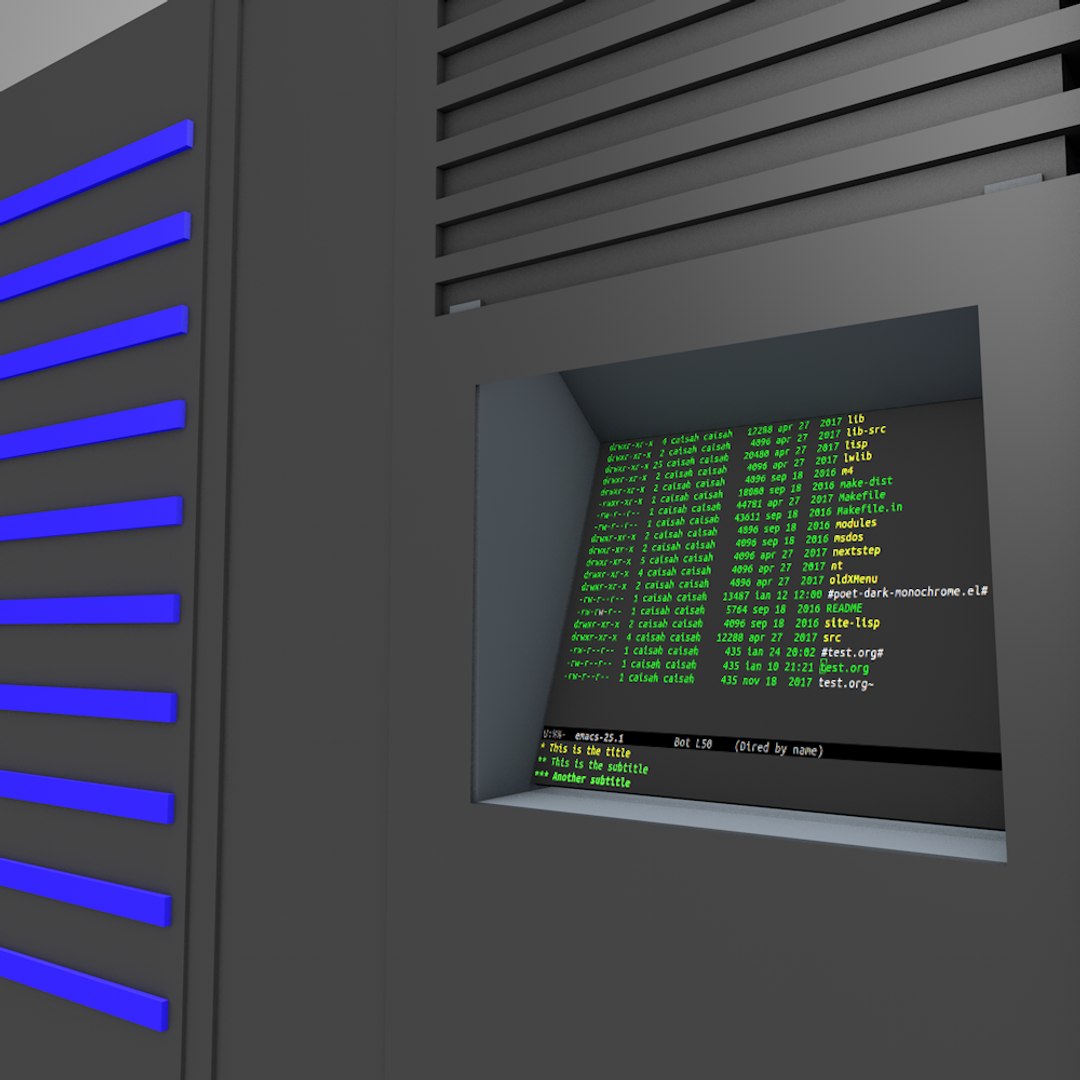 3D Mainframe Server Rack - TurboSquid 1658887