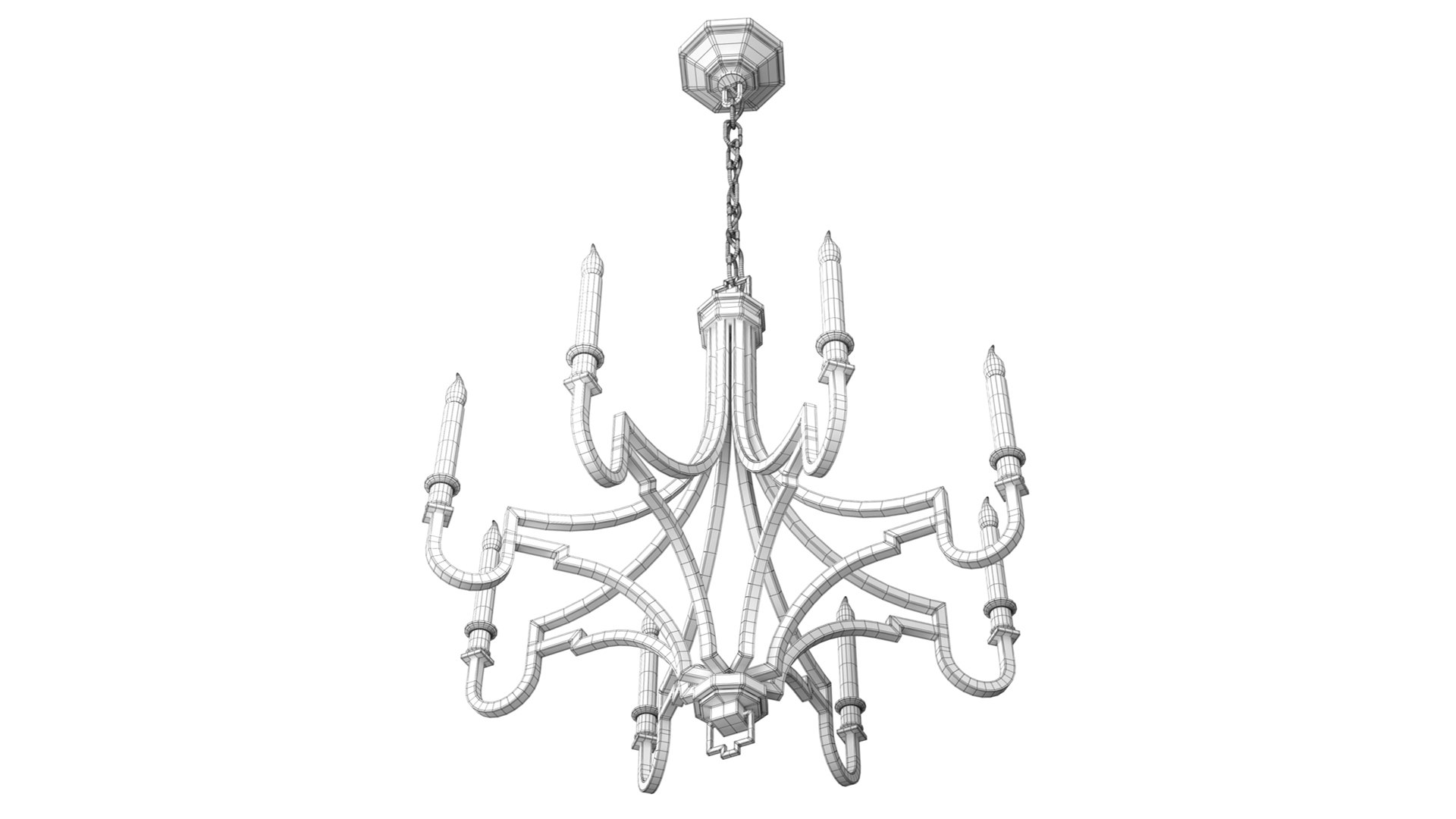 Chandelier Mykonos Small 3D Model - TurboSquid 2097480