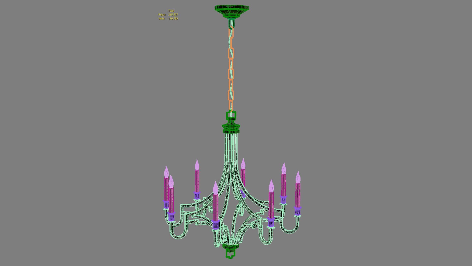 Chandelier Mykonos Small 3D Model - TurboSquid 2097480