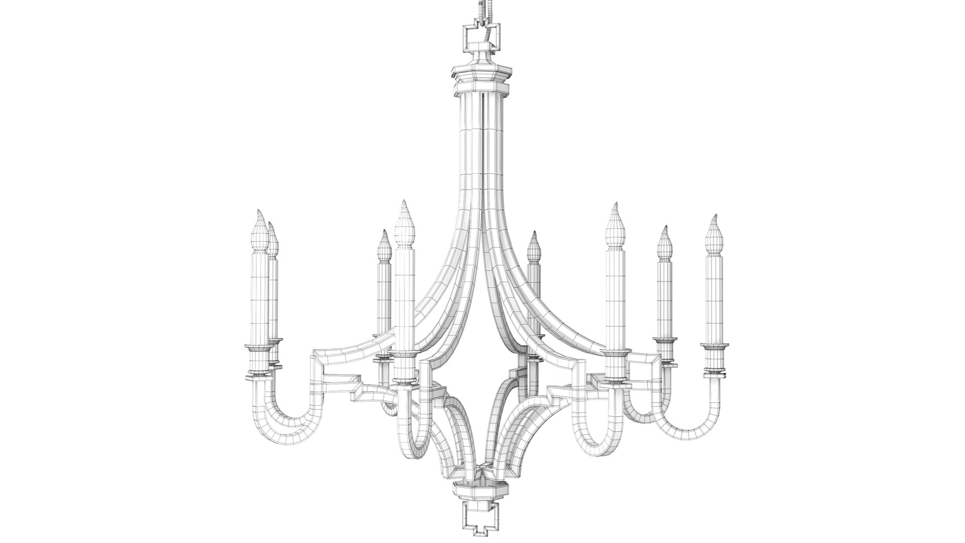 Chandelier Mykonos Small 3D Model - TurboSquid 2097480