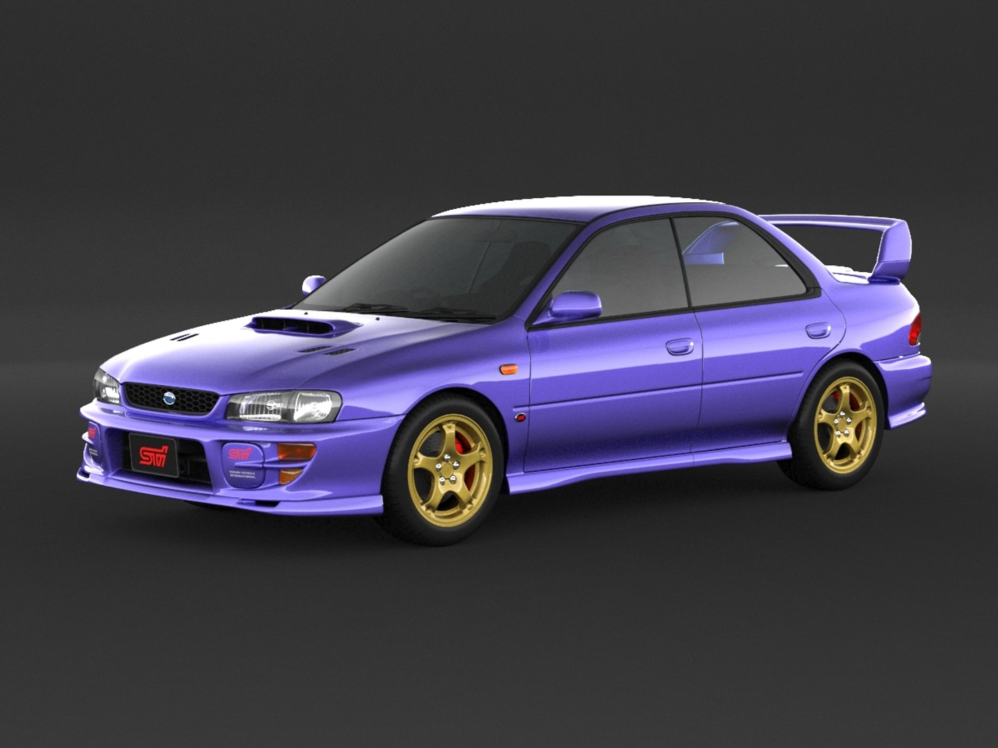 Subaru impreza wrx 3D model - TurboSquid 1674220