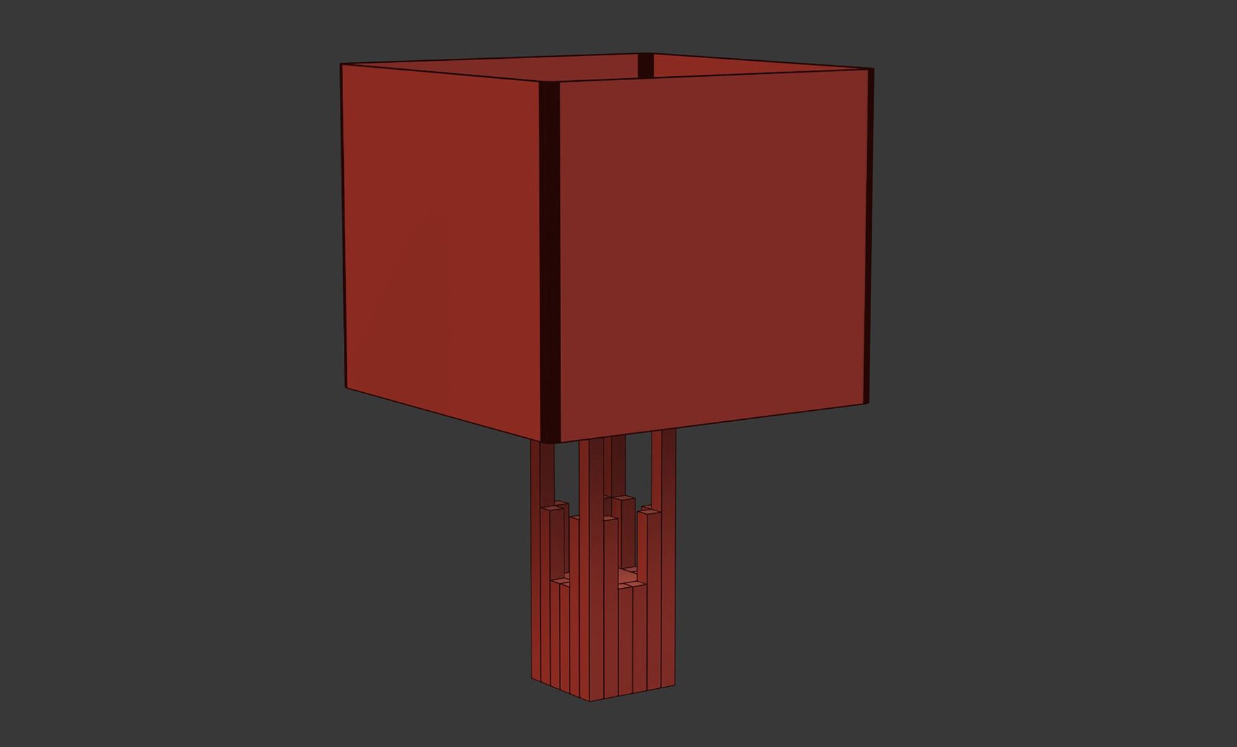 3D Square Pair Of Table Lamp By LA Studio Model - TurboSquid 1871564