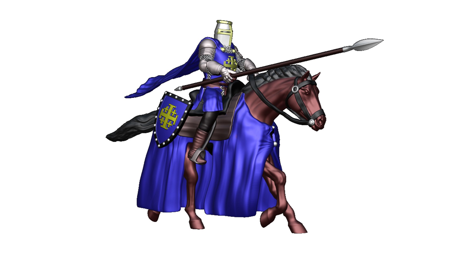 Order Of The Holy Sepulcher Of Jerusalem Cavalry 4 3D - TurboSquid 2320146