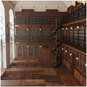 3D Library Interior Models - Browse & Download Formats - TurboSquid
