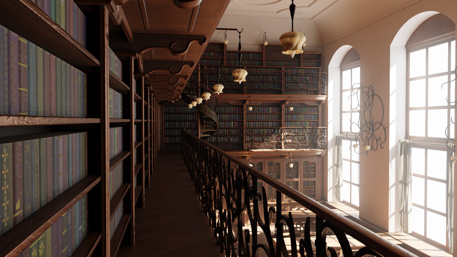 Library Interior 3D Model - TurboSquid 2117123