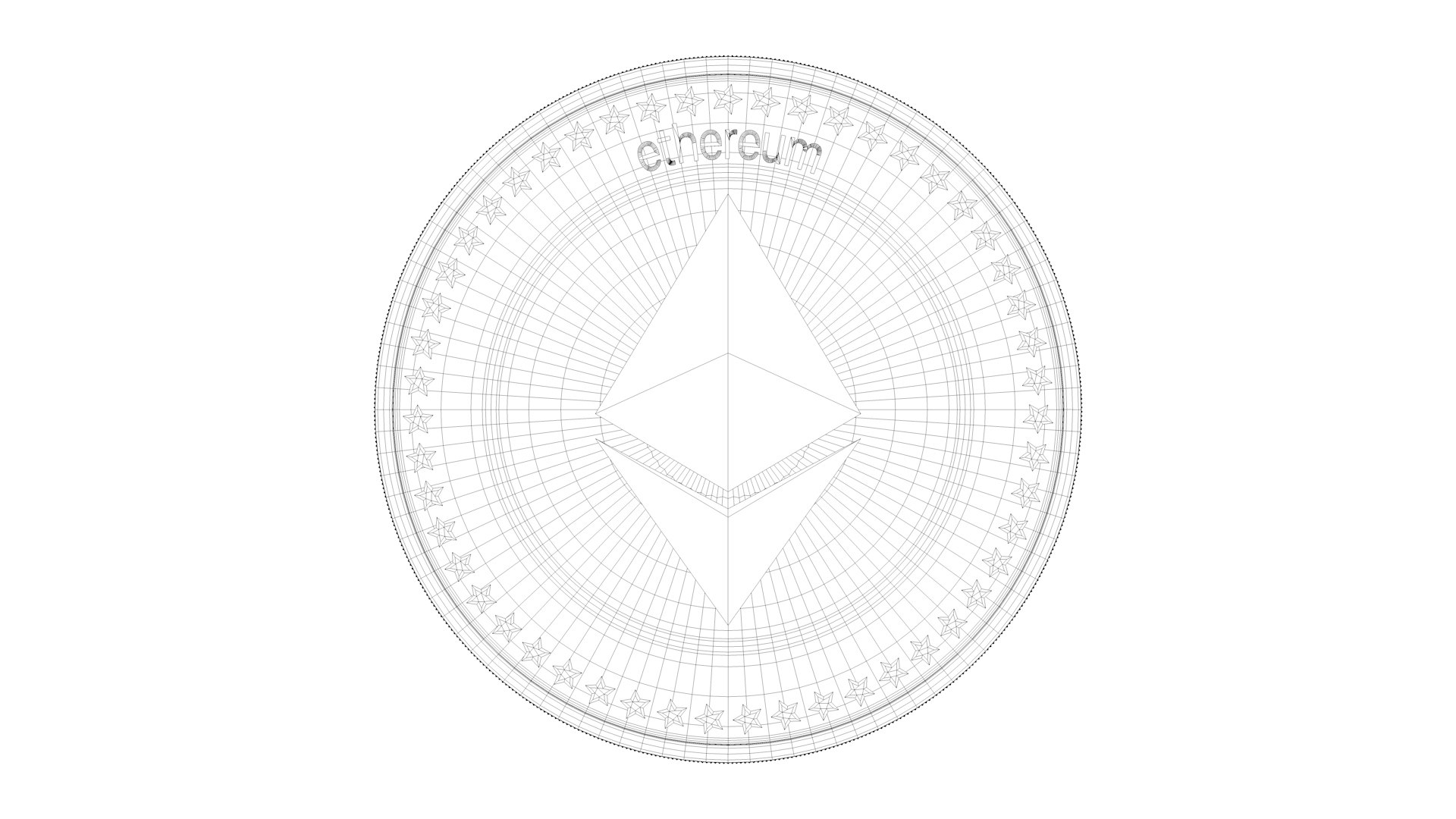 3D Model Ethereum Coin - TurboSquid 1723898