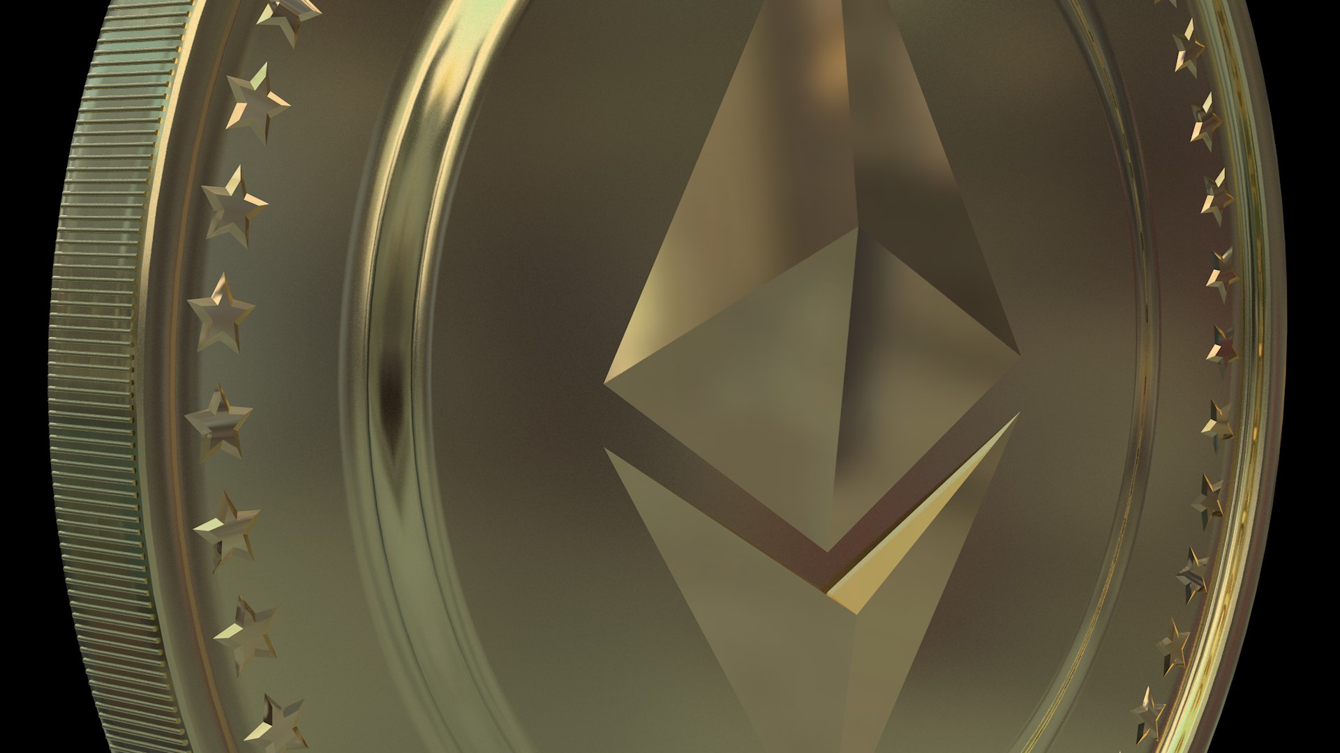 3D Model Ethereum Coin - TurboSquid 1723898