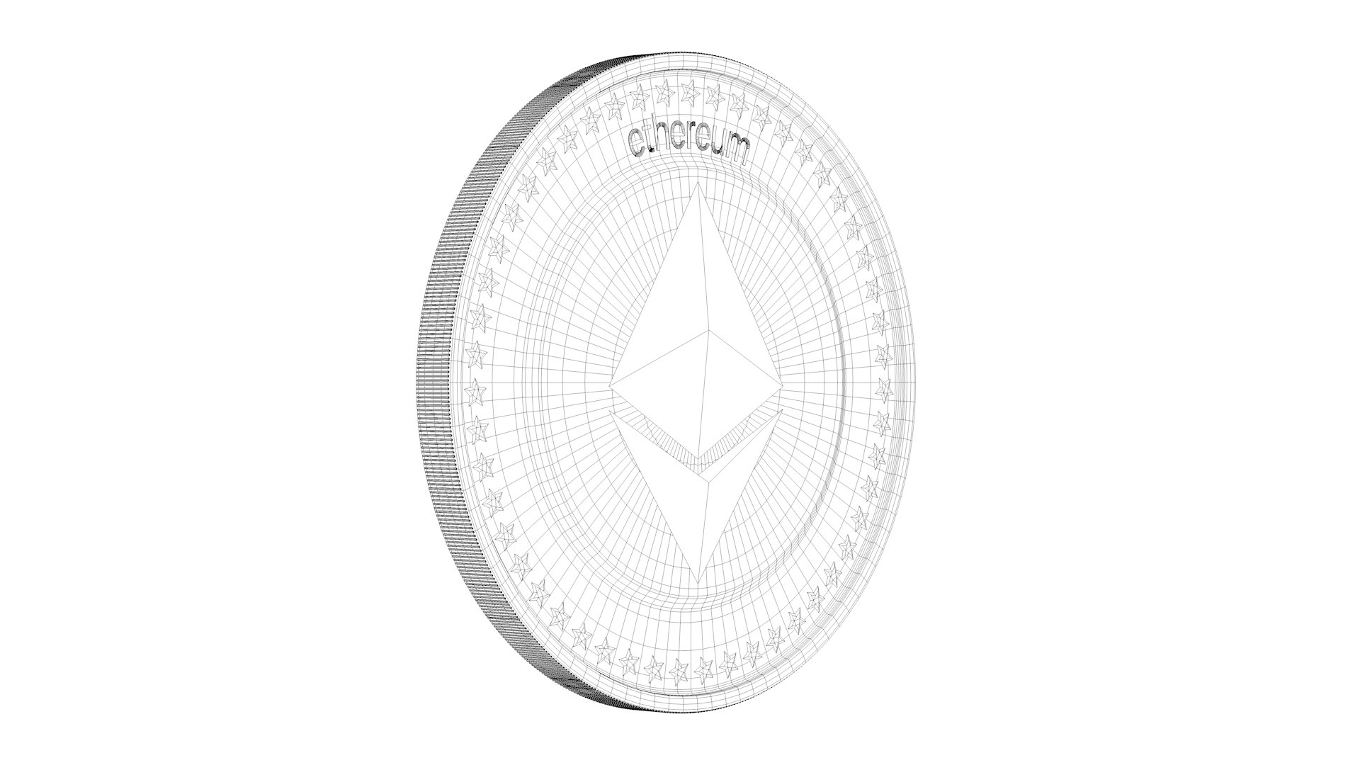 3D Model Ethereum Coin - TurboSquid 1723898