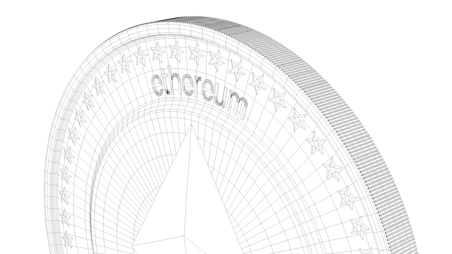 3D Model Ethereum Coin - TurboSquid 1723898