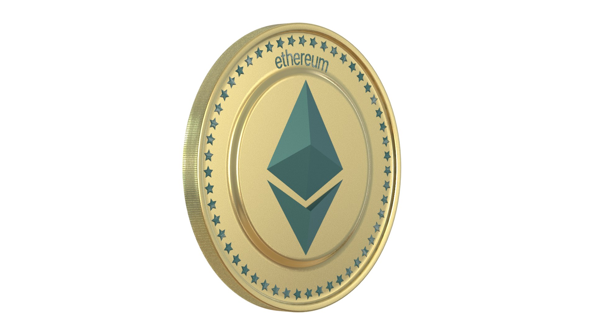 3D Model Ethereum Coin - TurboSquid 1723898