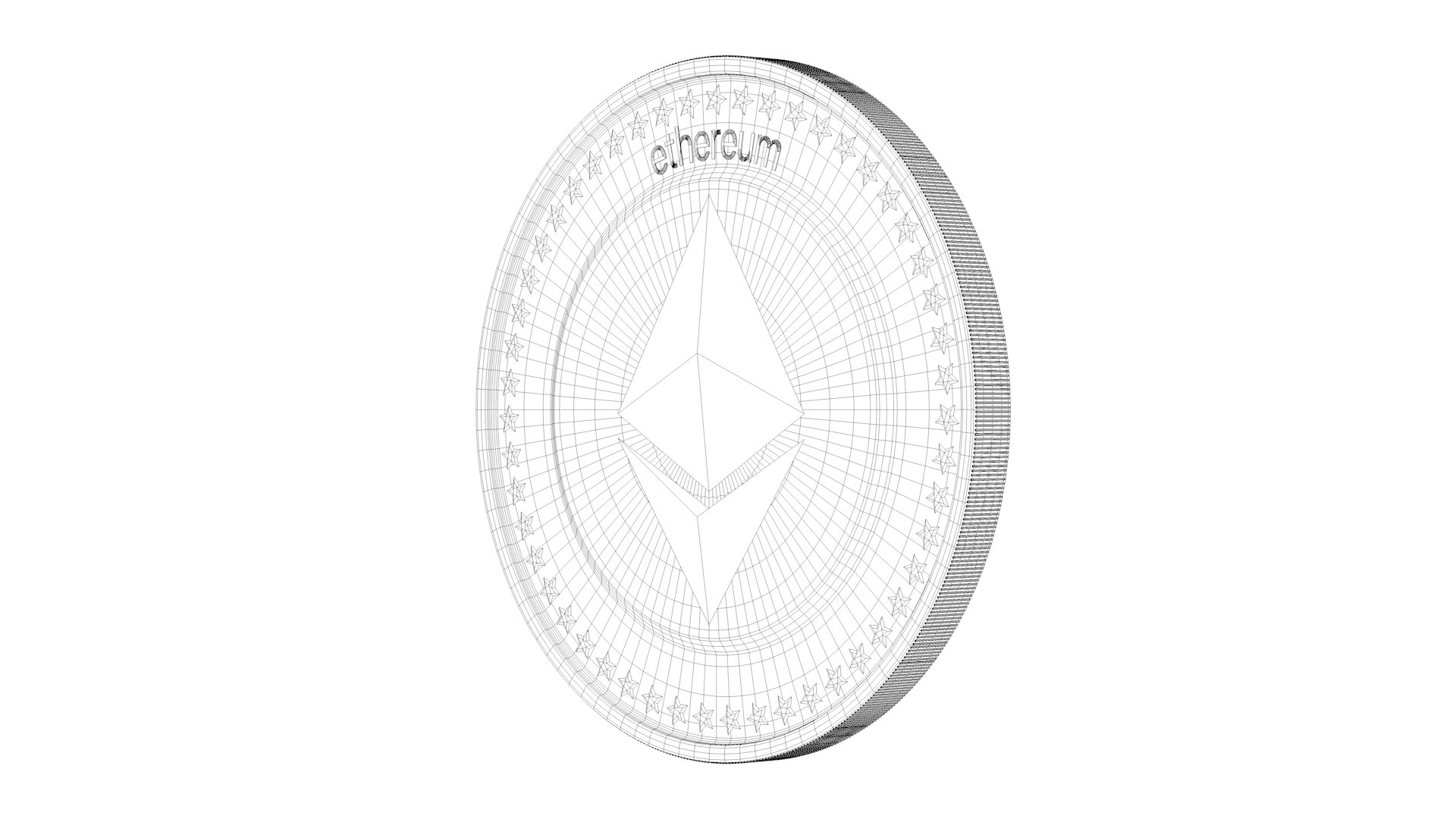 3D Model Ethereum Coin - TurboSquid 1723898