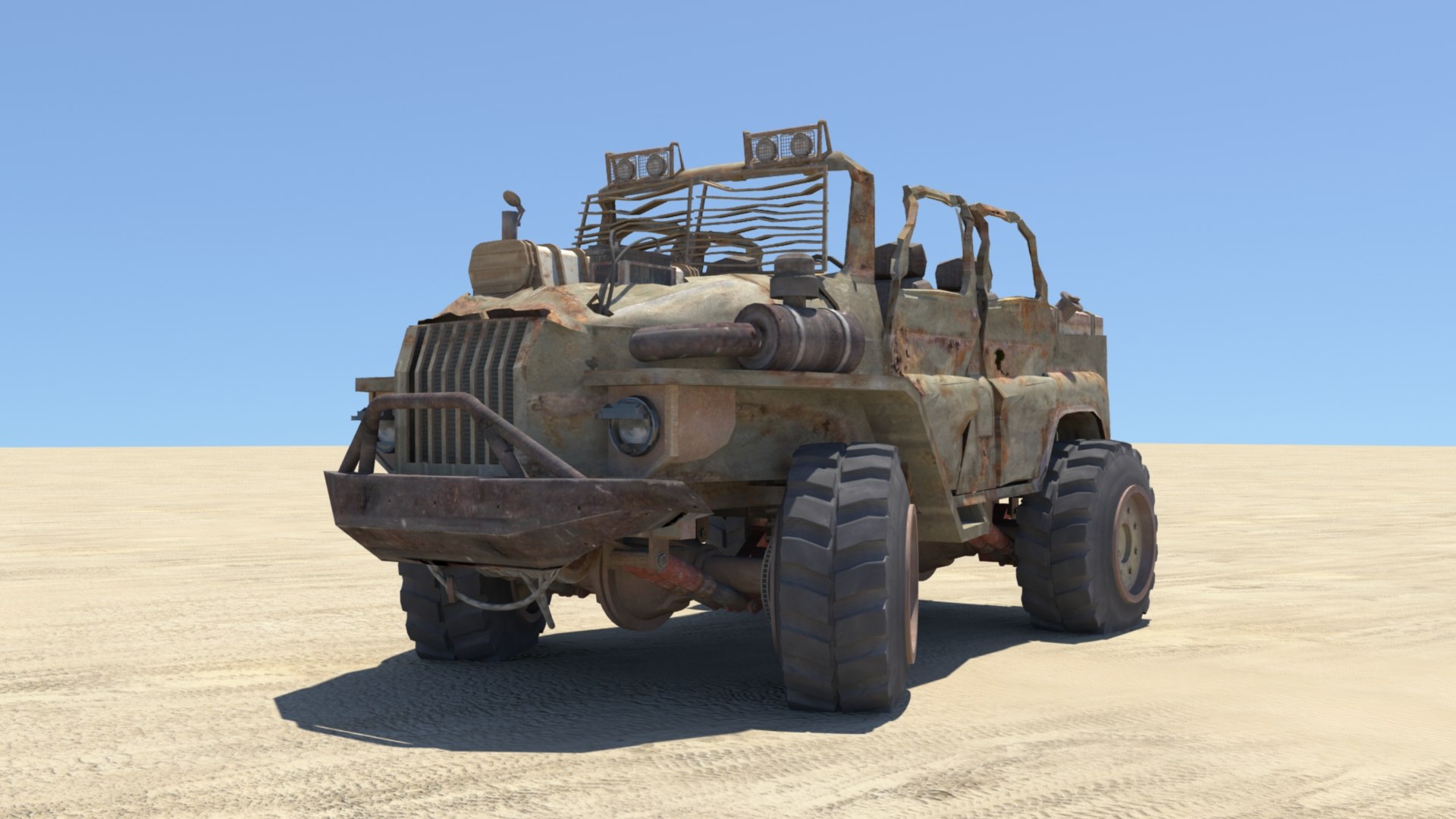 Uraz Apocalyptic Desert Model - TurboSquid 1230202
