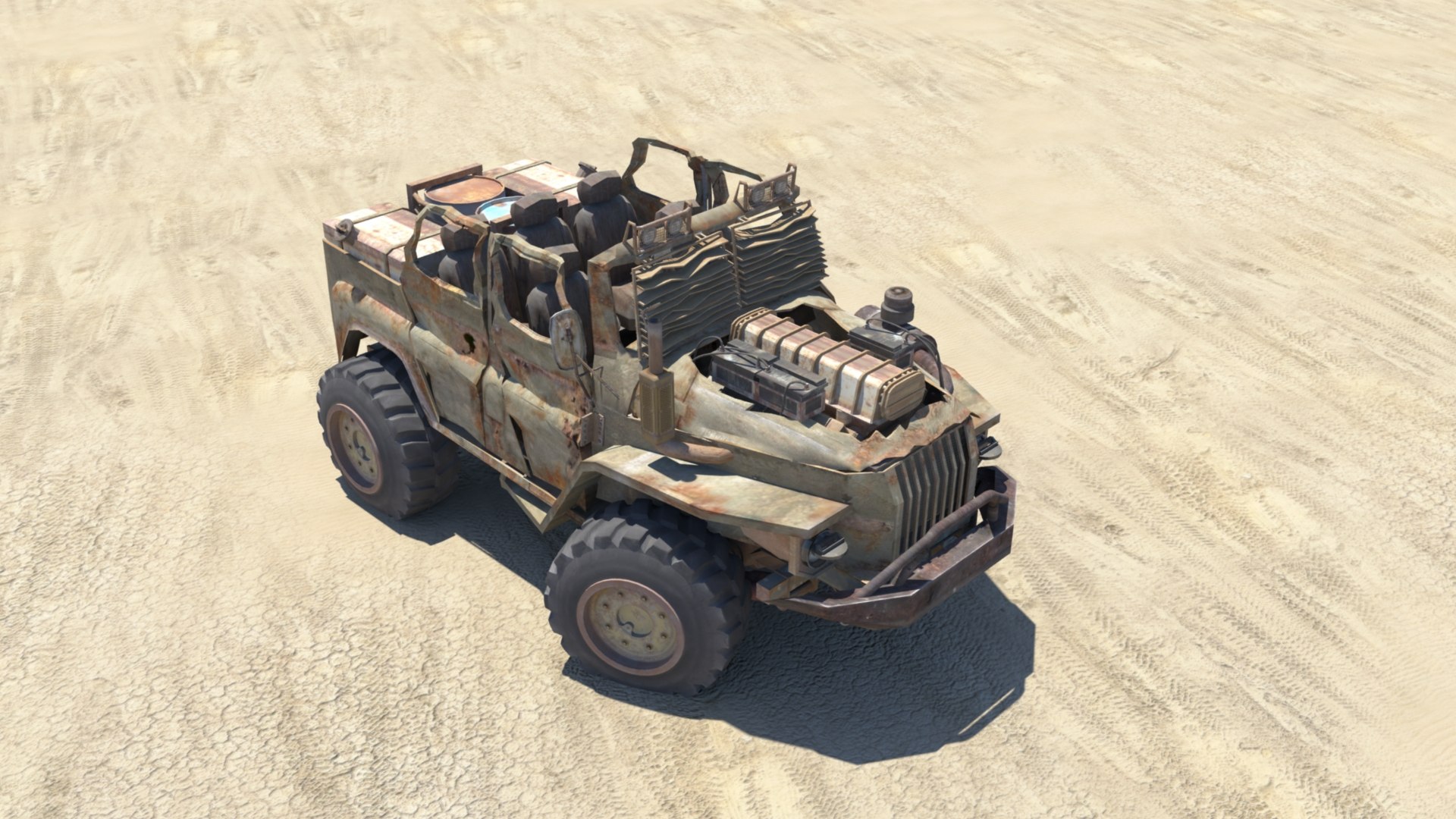 Uraz Apocalyptic Desert Model - TurboSquid 1230202