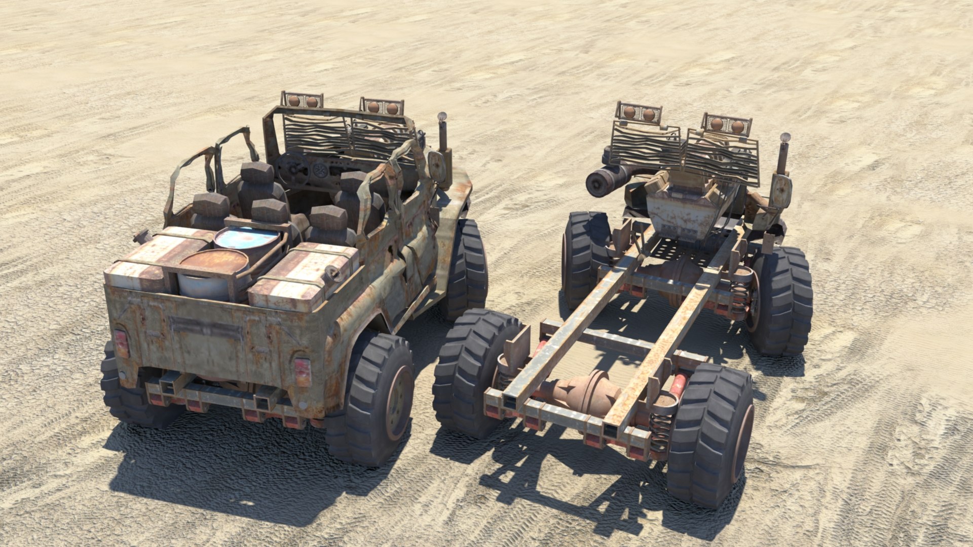 Uraz Apocalyptic Desert Model - TurboSquid 1230202