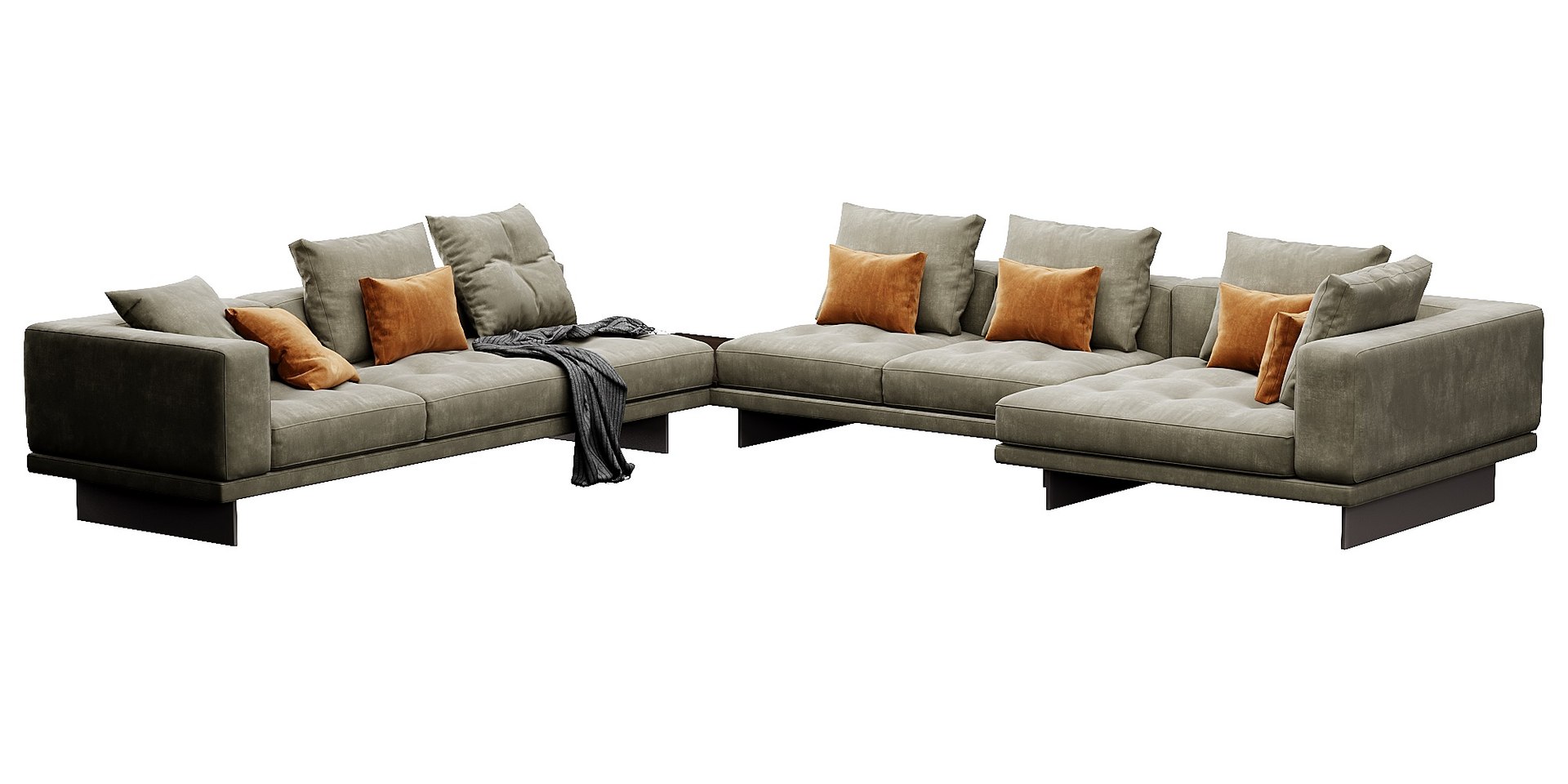 3D Model Minotti Dylan Set 8 - TurboSquid 2180541